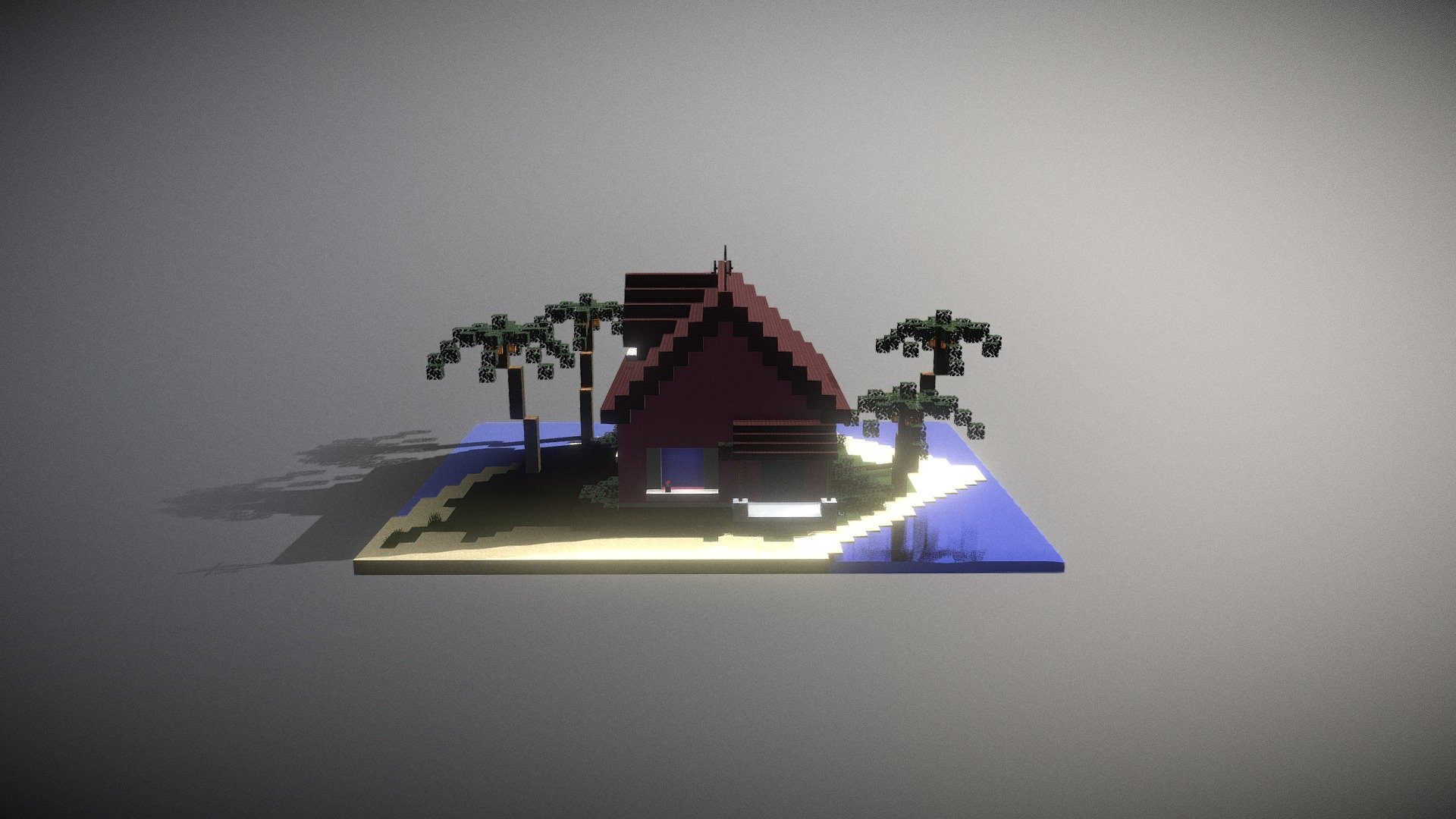 Kame House - 3D model by QuetzMC [a407ba8] - Sketchfab
