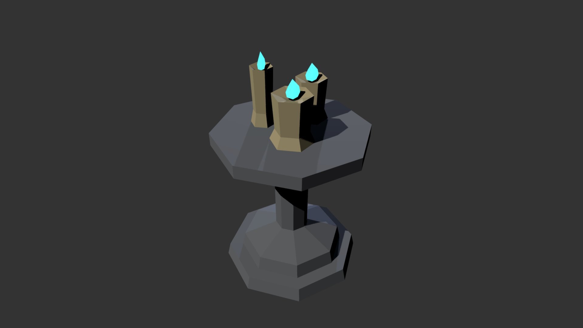 Medieval Fantasy Contest Asset - Candle Table - Download Free 3D model ...