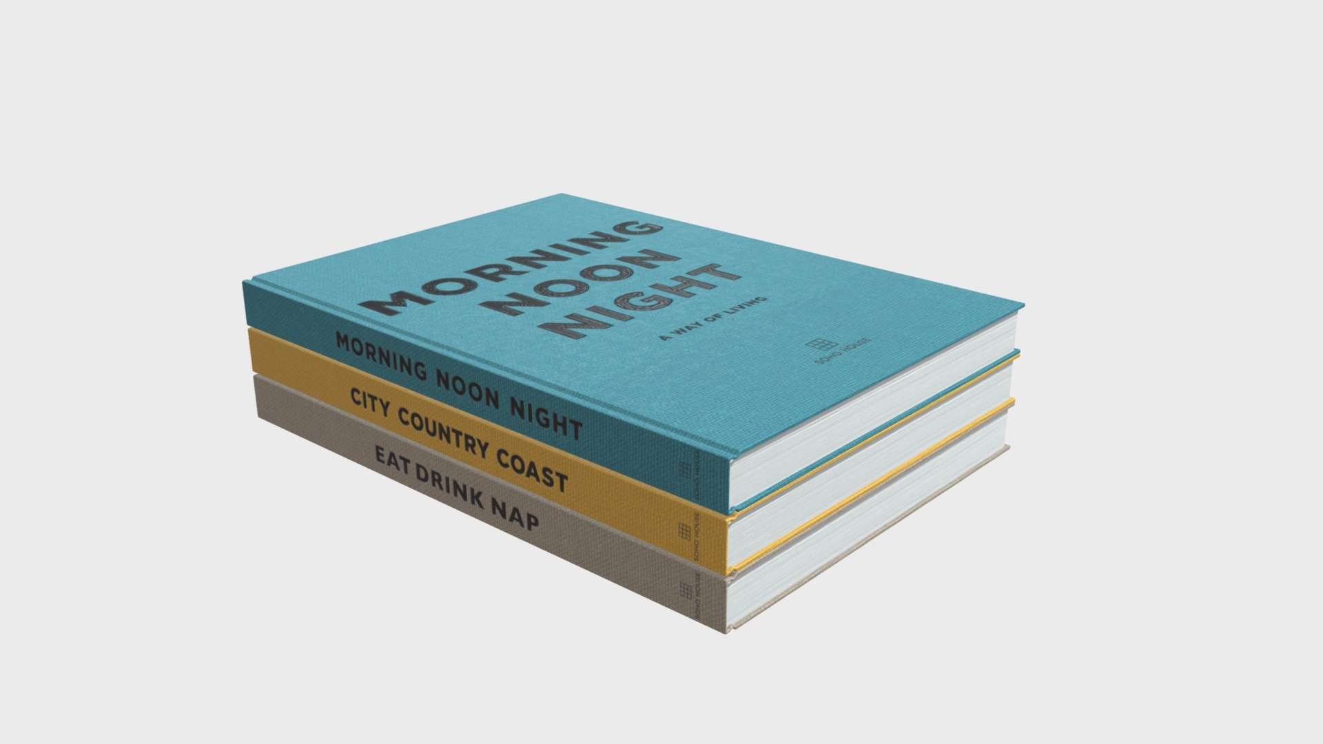 coffetable books by soho house - Buy Royalty Free 3D model by marlis ...