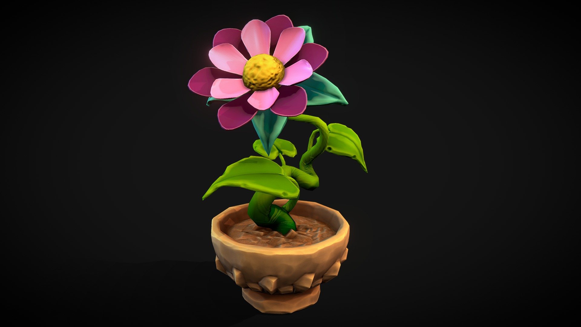 Stylized_Flower - 3D model by David Buchmiller (@dwbuchmiller) [a40b061 ...