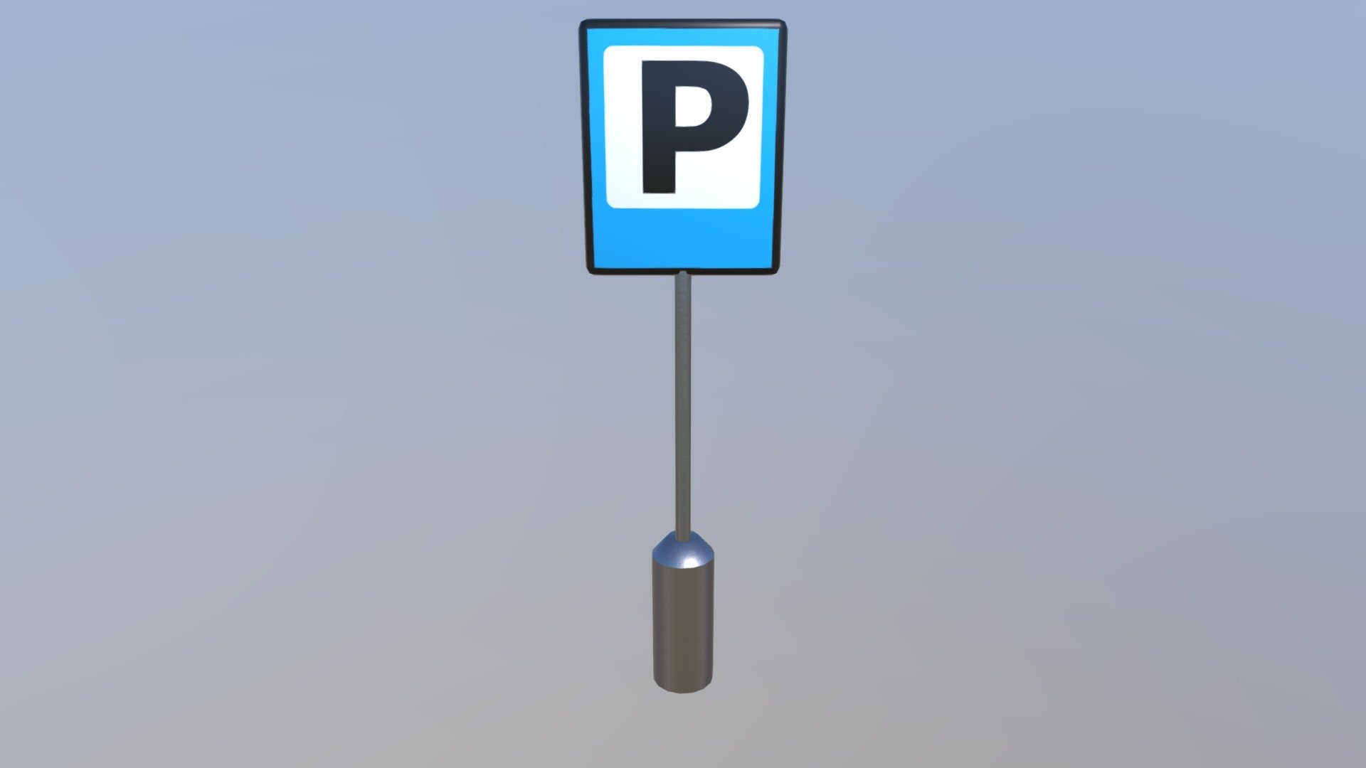Traffic sign parking - 3D model by Tatiana.Volkova [a40bac7] - Sketchfab