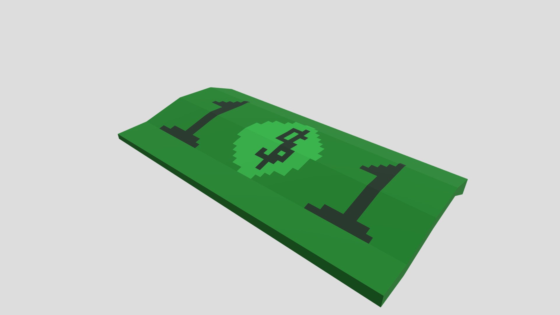 Money(1 Dolar Bill) - Blockbench - Download Free 3D model by ...