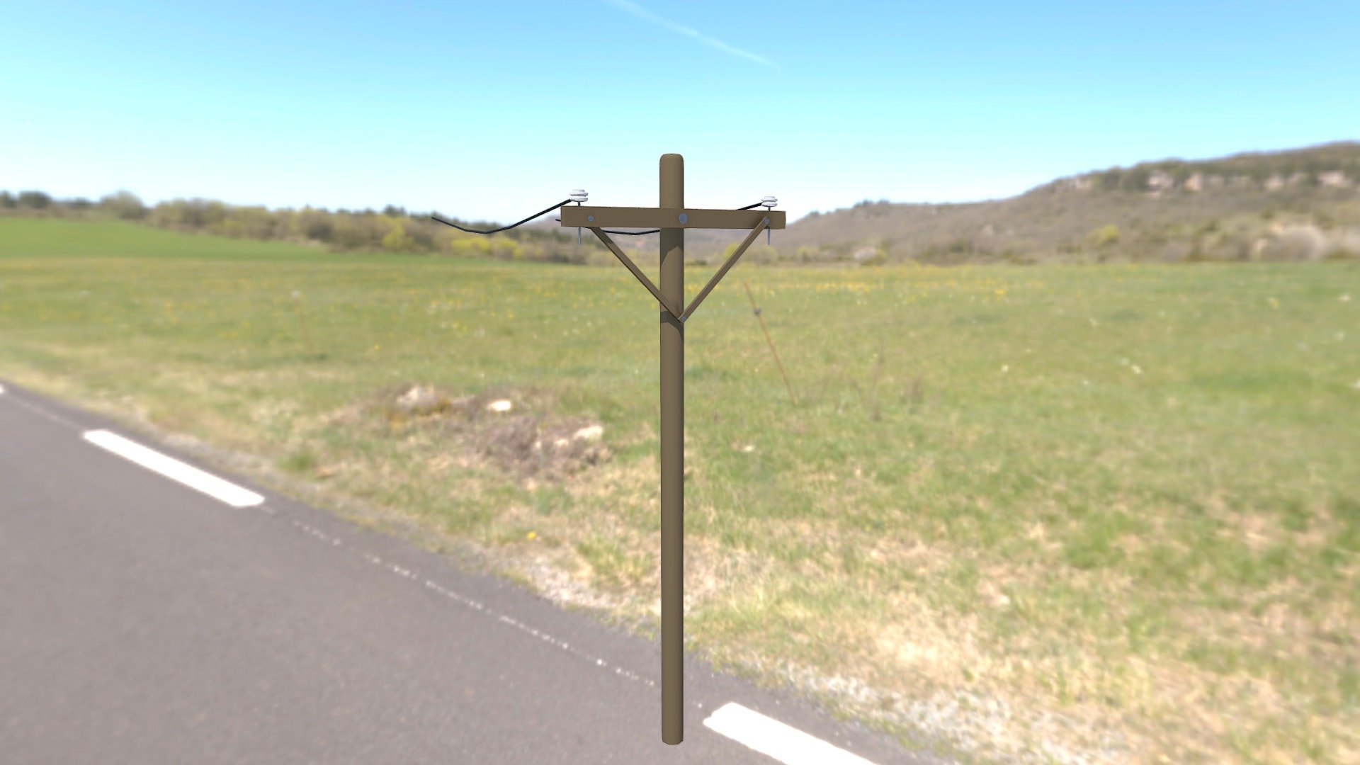 Electricity Post - 3D model by Escoly [a410b4a] - Sketchfab