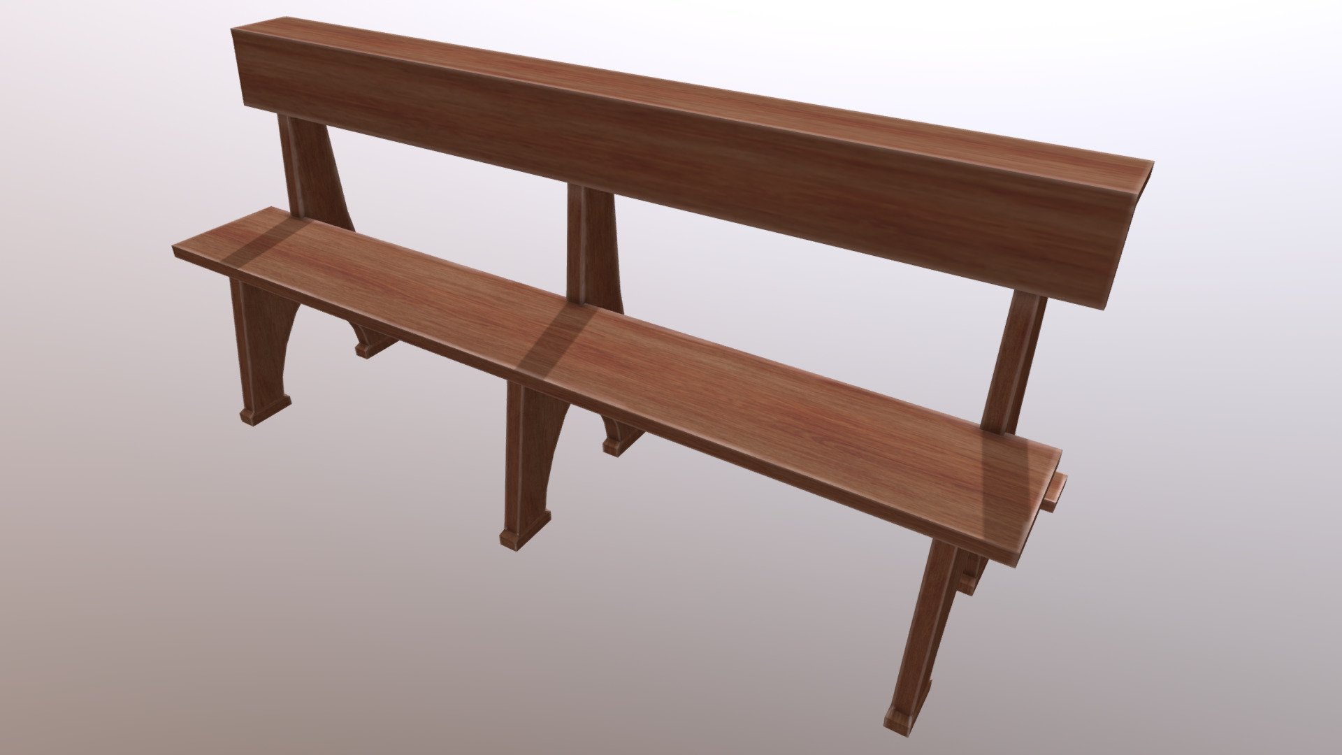 Church bench v.2 - Download Free 3D model by Ryoce [a412a1b] - Sketchfab