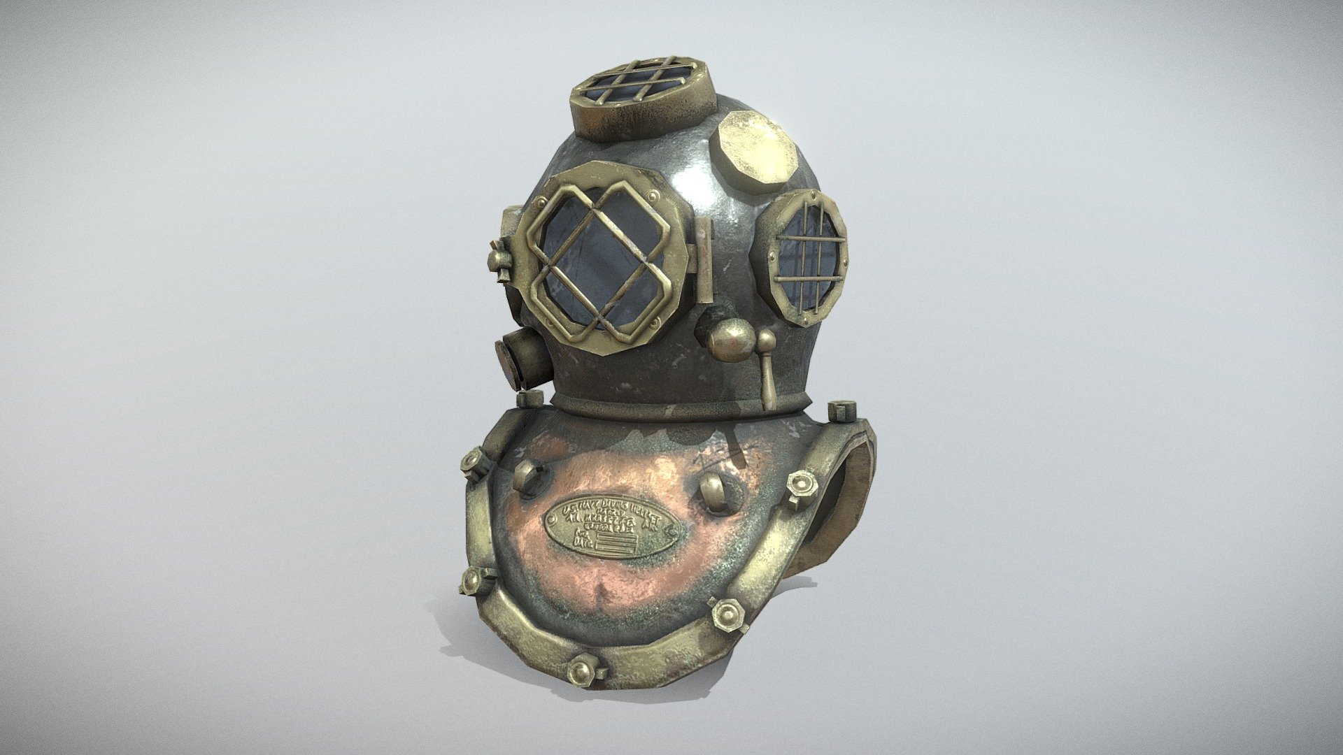 Mark V Diving Helmet - 3D model by tnjngy [a412aee] - Sketchfab