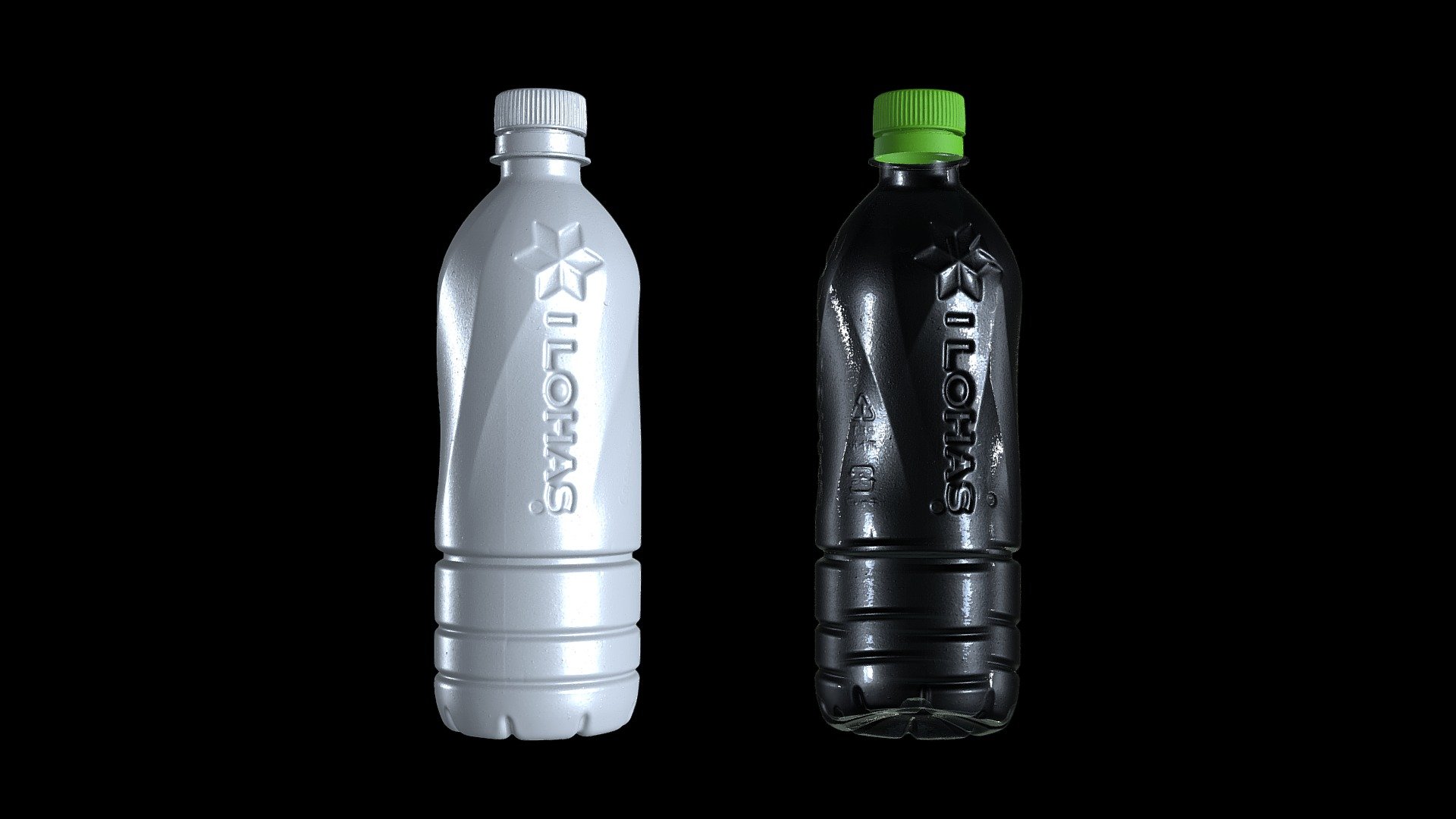 Japanese Plastic bottle 04 (3D scan) - 3D model by 3D scan studio "iris ...