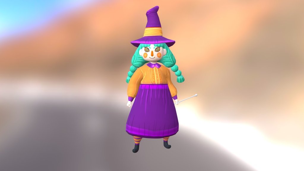 Idle - Witch - 3D model by CoryRichards [a417c45] - Sketchfab