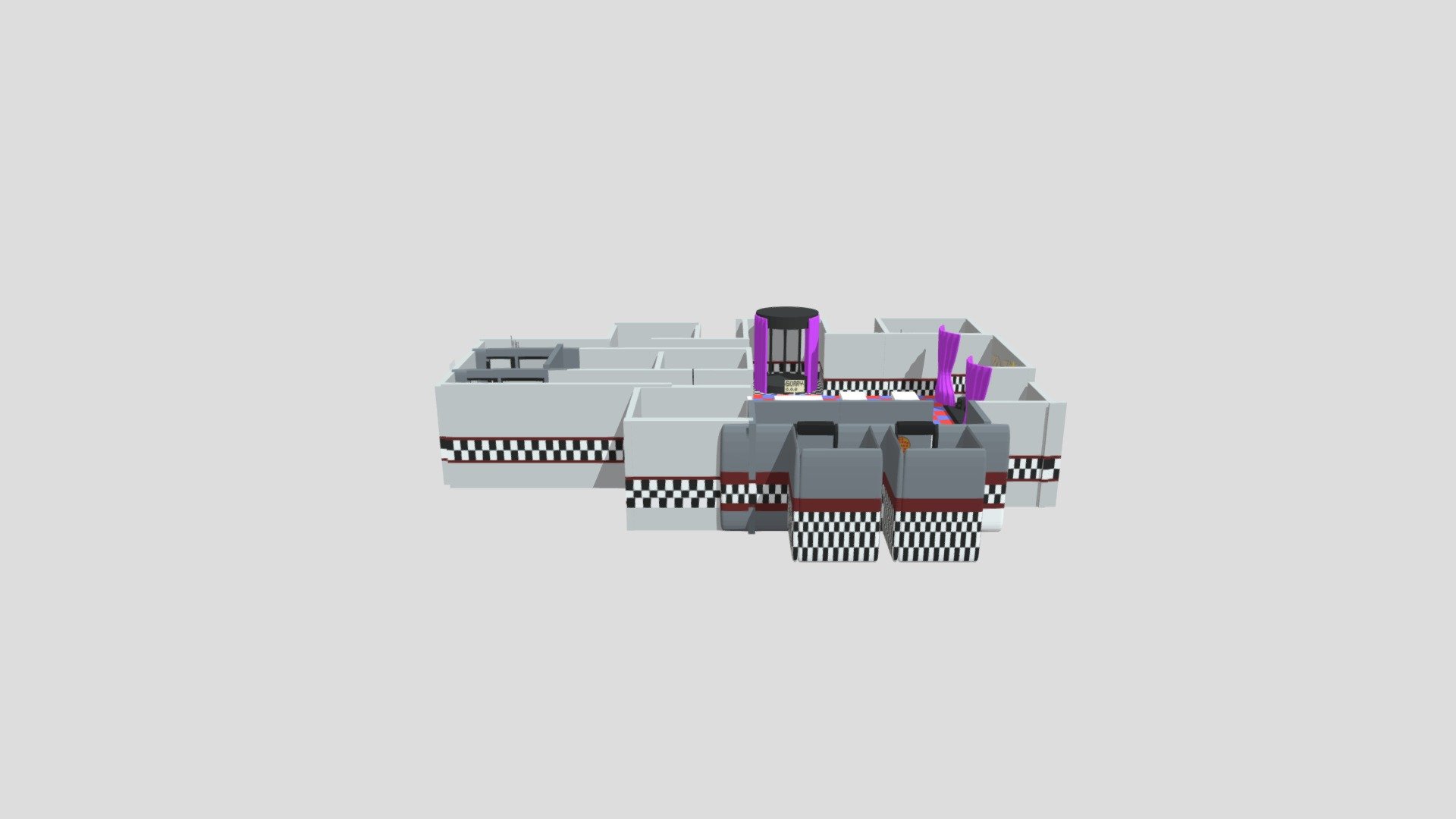 Fnaf 1 map - Download Free 3D model by Tyler686 [a41953c] - Sketchfab