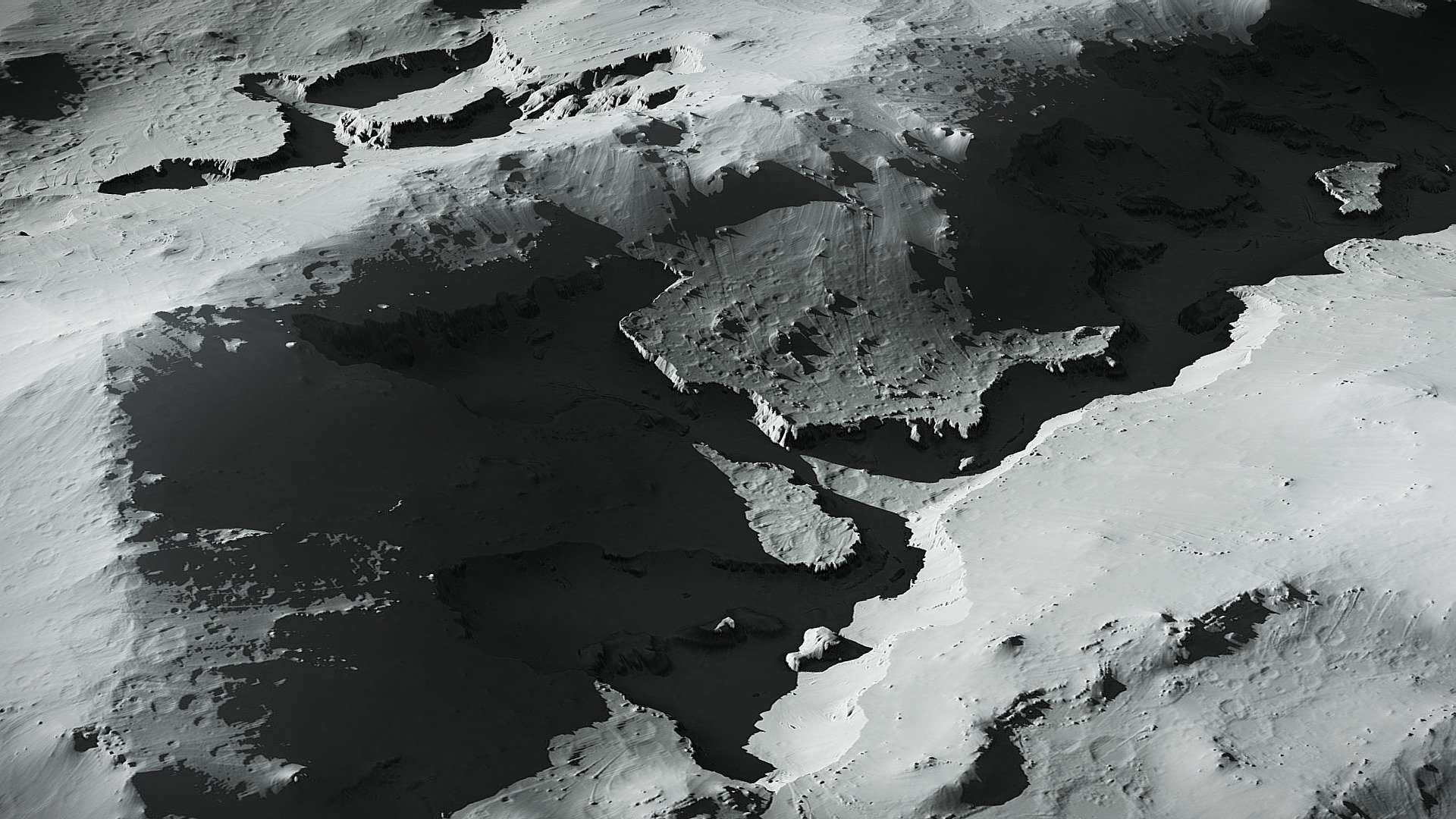 Moon Landscape - (World Machine) (6) - Buy Royalty Free 3D model by ...