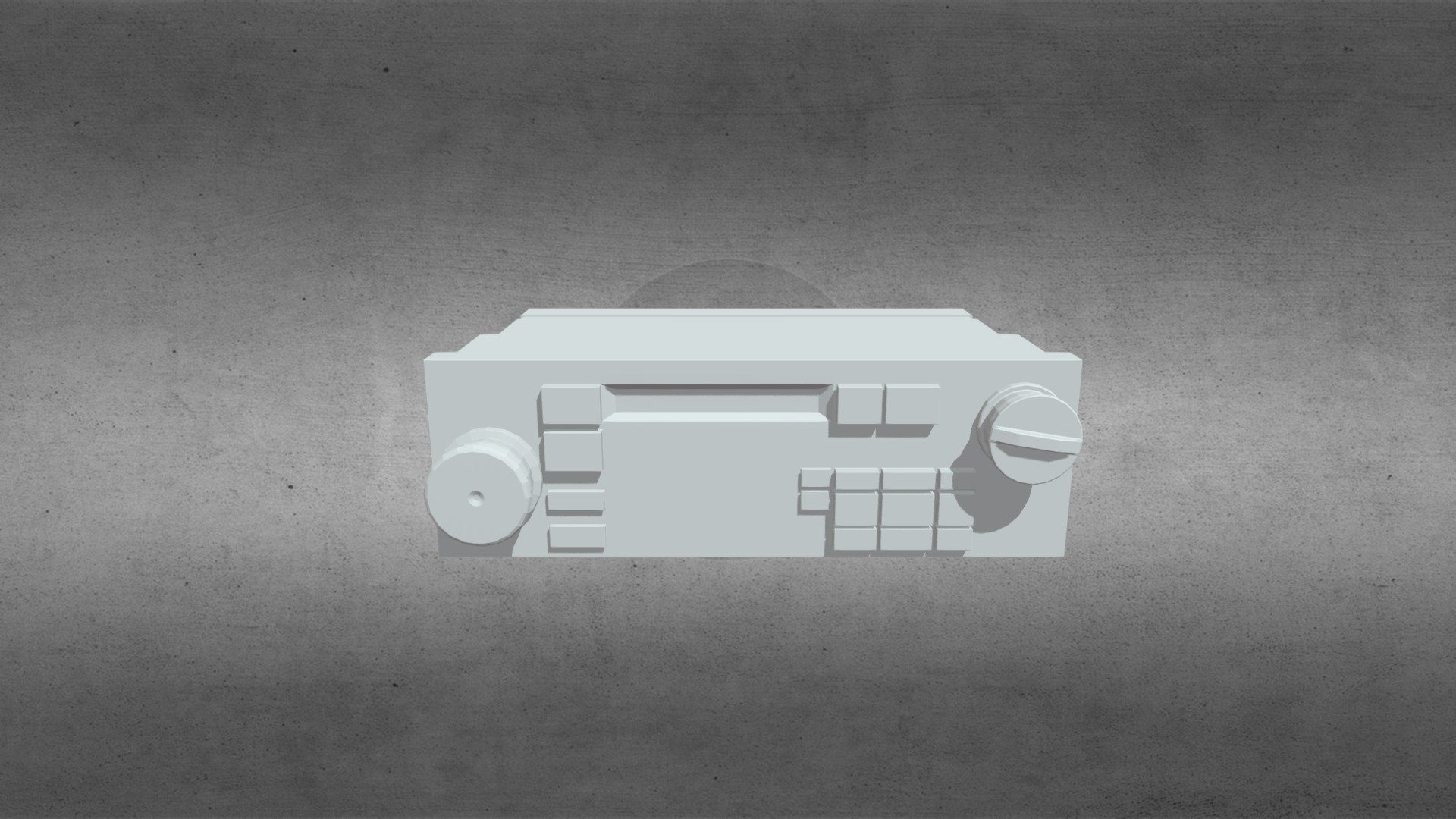 Car Radio - 3D model by Kreckler (@Kreck) [a41a583] - Sketchfab