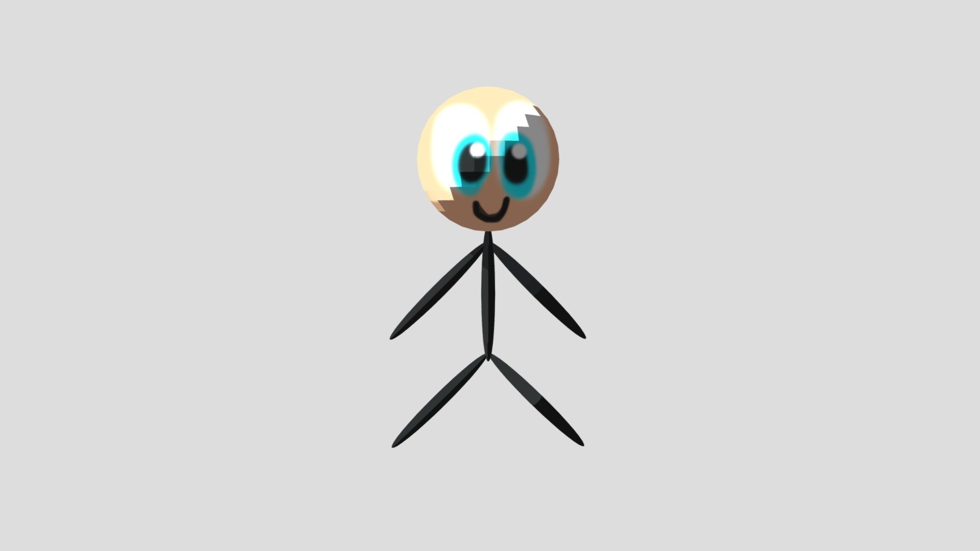 Longuinho The Stickman (With Rigging) - Download Free 3D model by ...