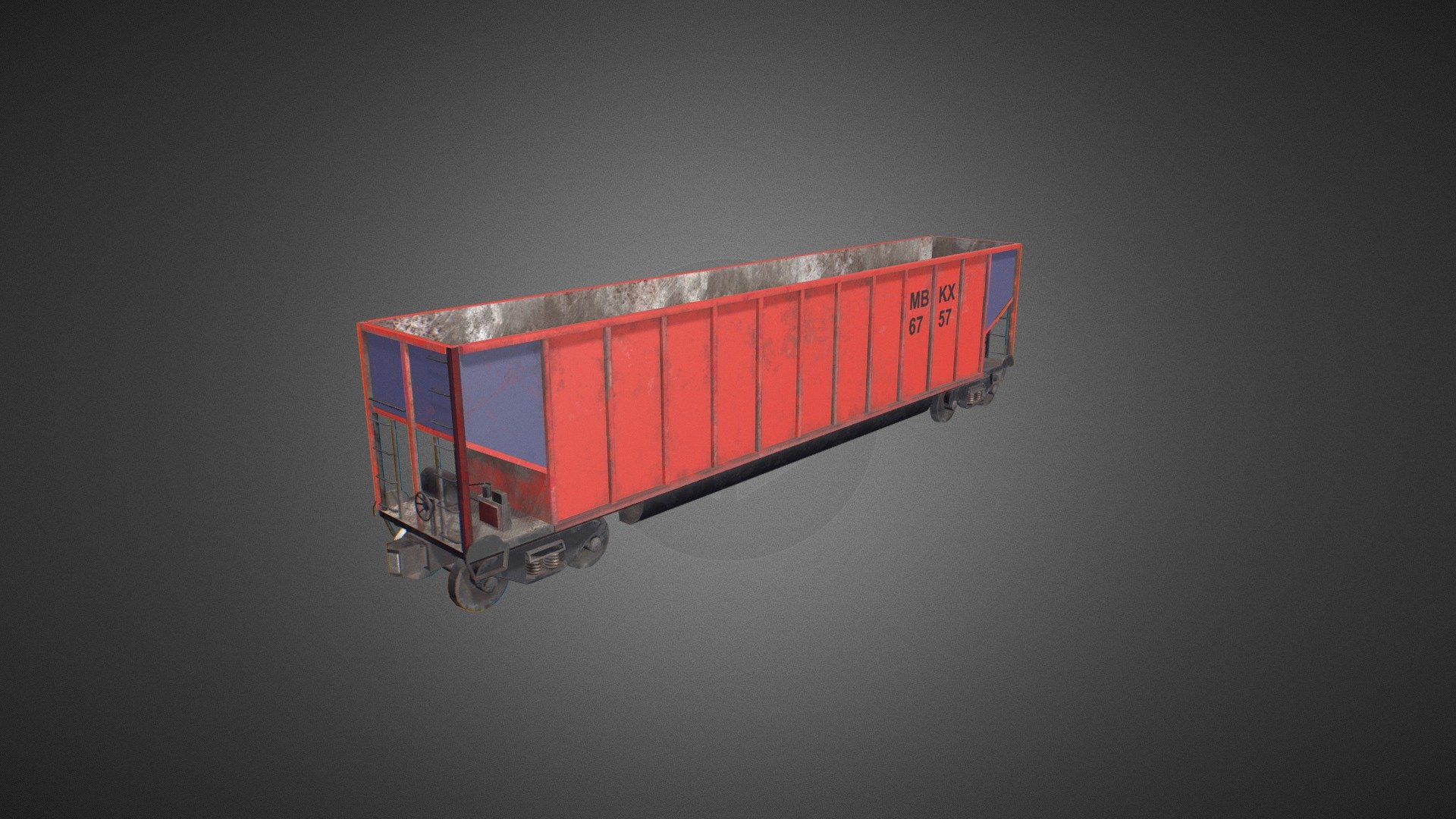 Coal Car - Buy Royalty Free 3D model by CG Duck (@cg_duck) [a41f91c ...
