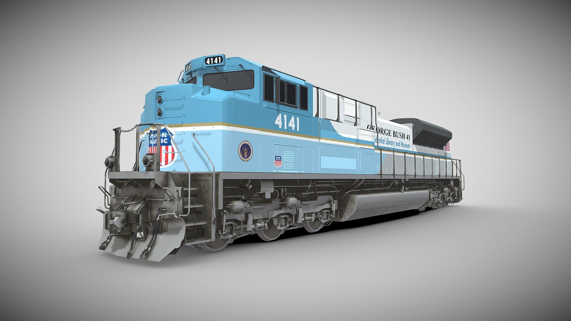 SD70 4141 George Bush - 3D model by Railmonsterinc (@shell1703 ...