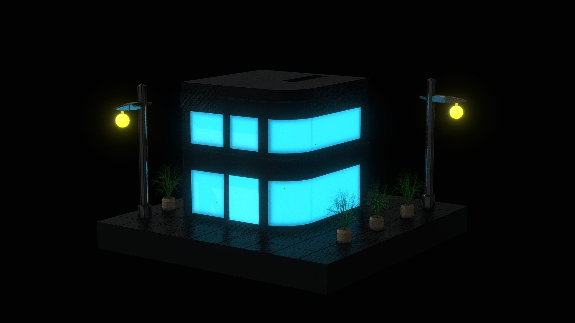 Night Bar Club 3D model - 3D model by SoundWind [a420630] - Sketchfab