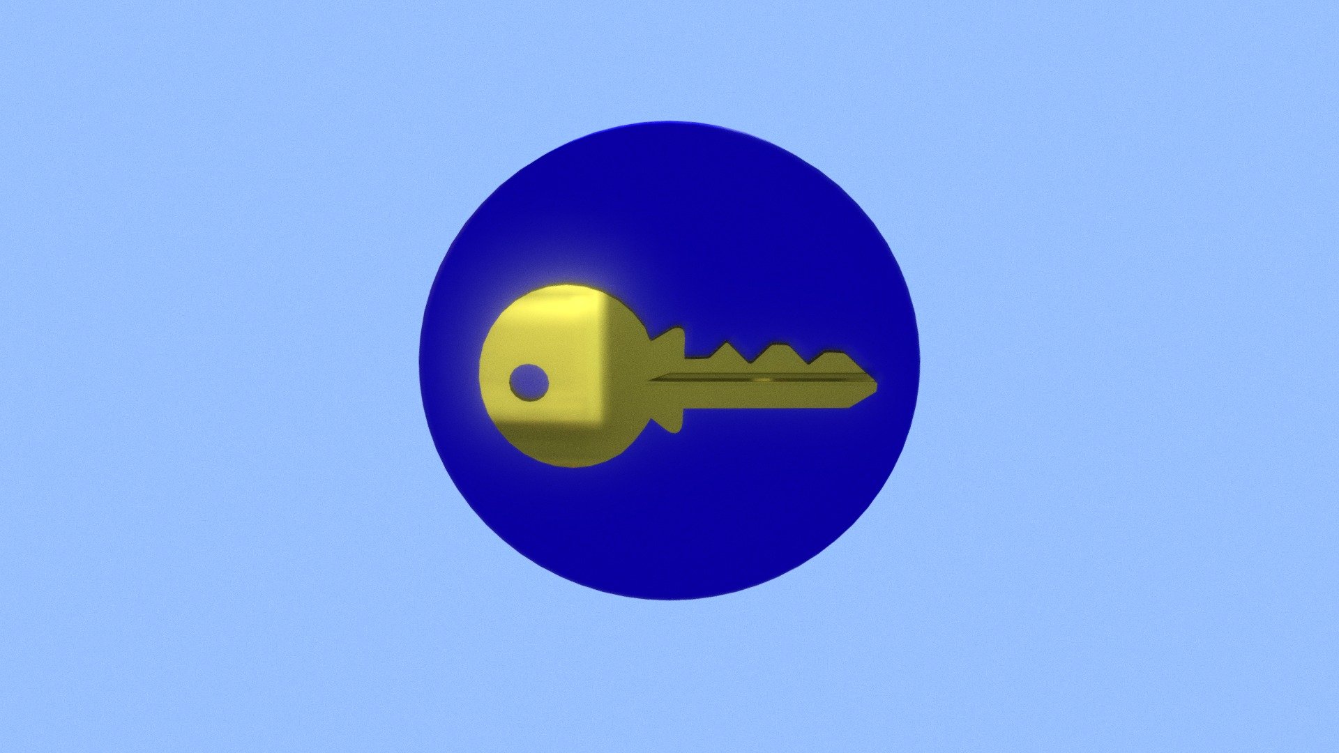 Gold Key Icon - Download Free 3D model by AnshiNoWara [a42165a] - Sketchfab