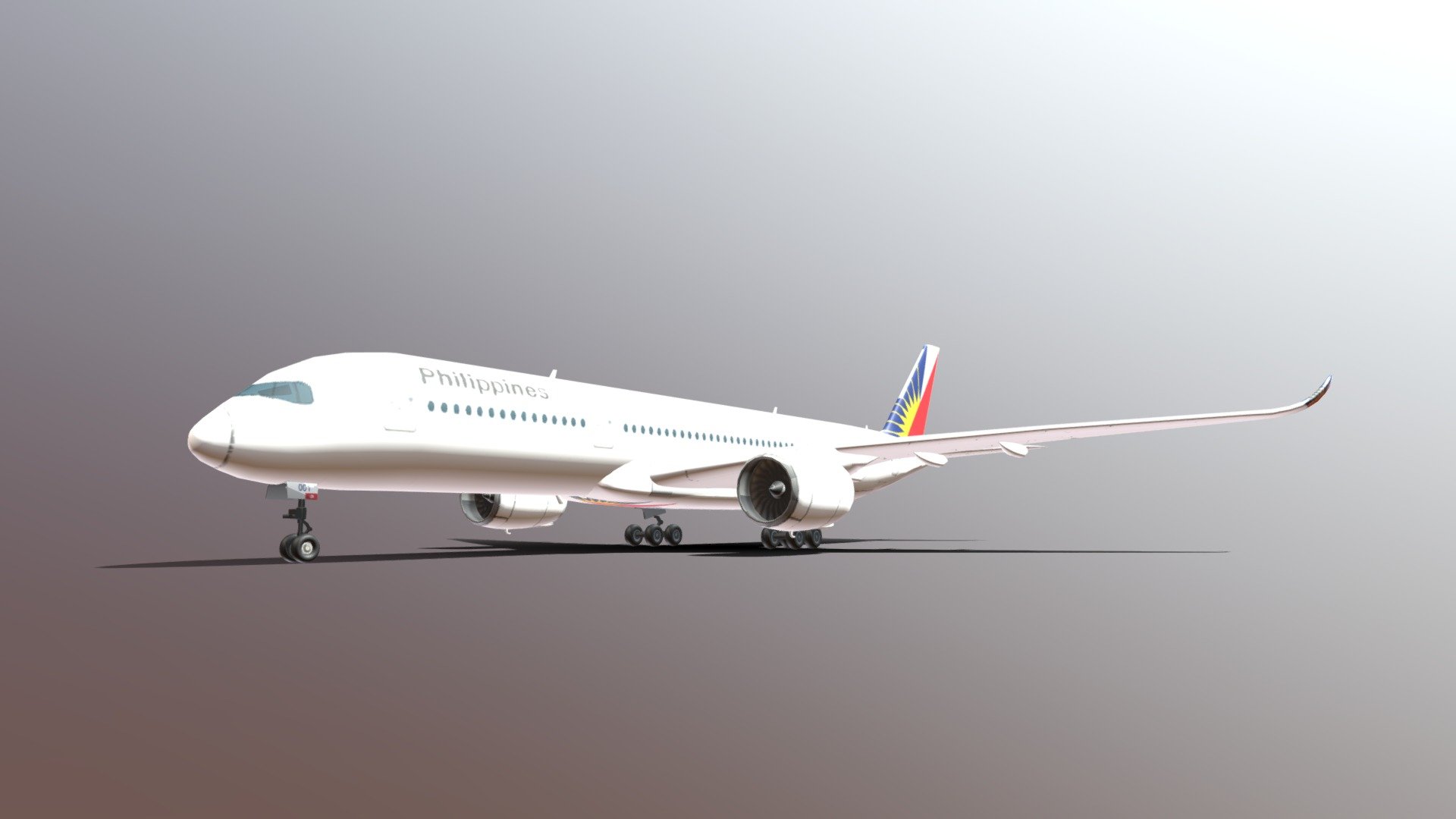 Philippine Airlines A350-900 XWB - 3D model by kaylat654 [a423254 ...