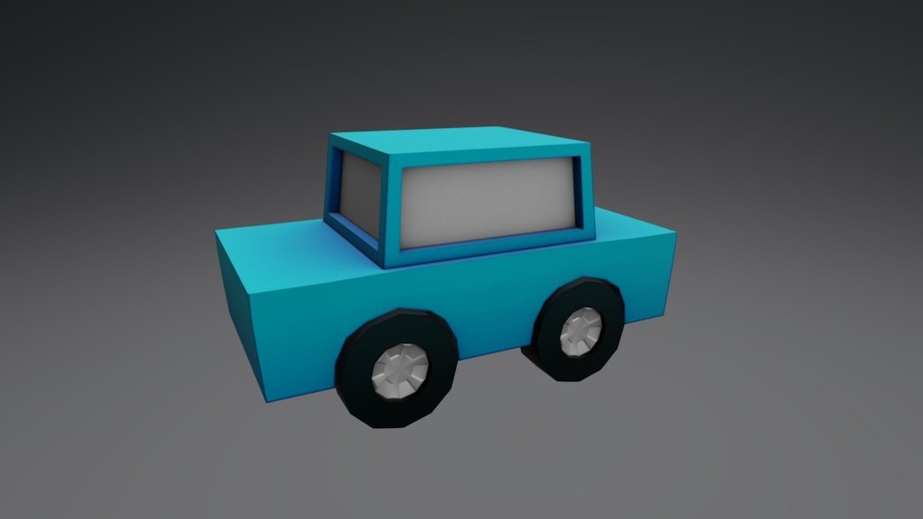 Car Blue - 3D model by caitlink [a424597] - Sketchfab