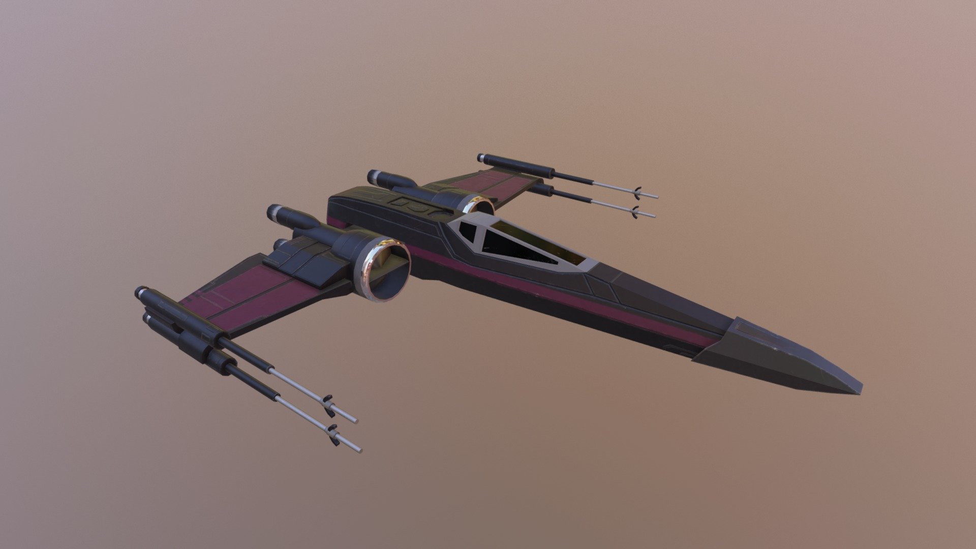T-70 X-Wing - 3D model by FiskNi [a42622d] - Sketchfab