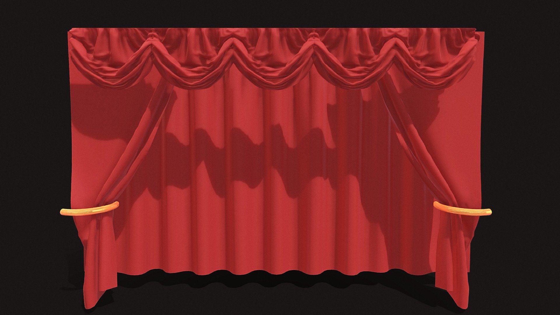 Theater Drapes and Stage Curtains - Buy Royalty Free 3D model by ...