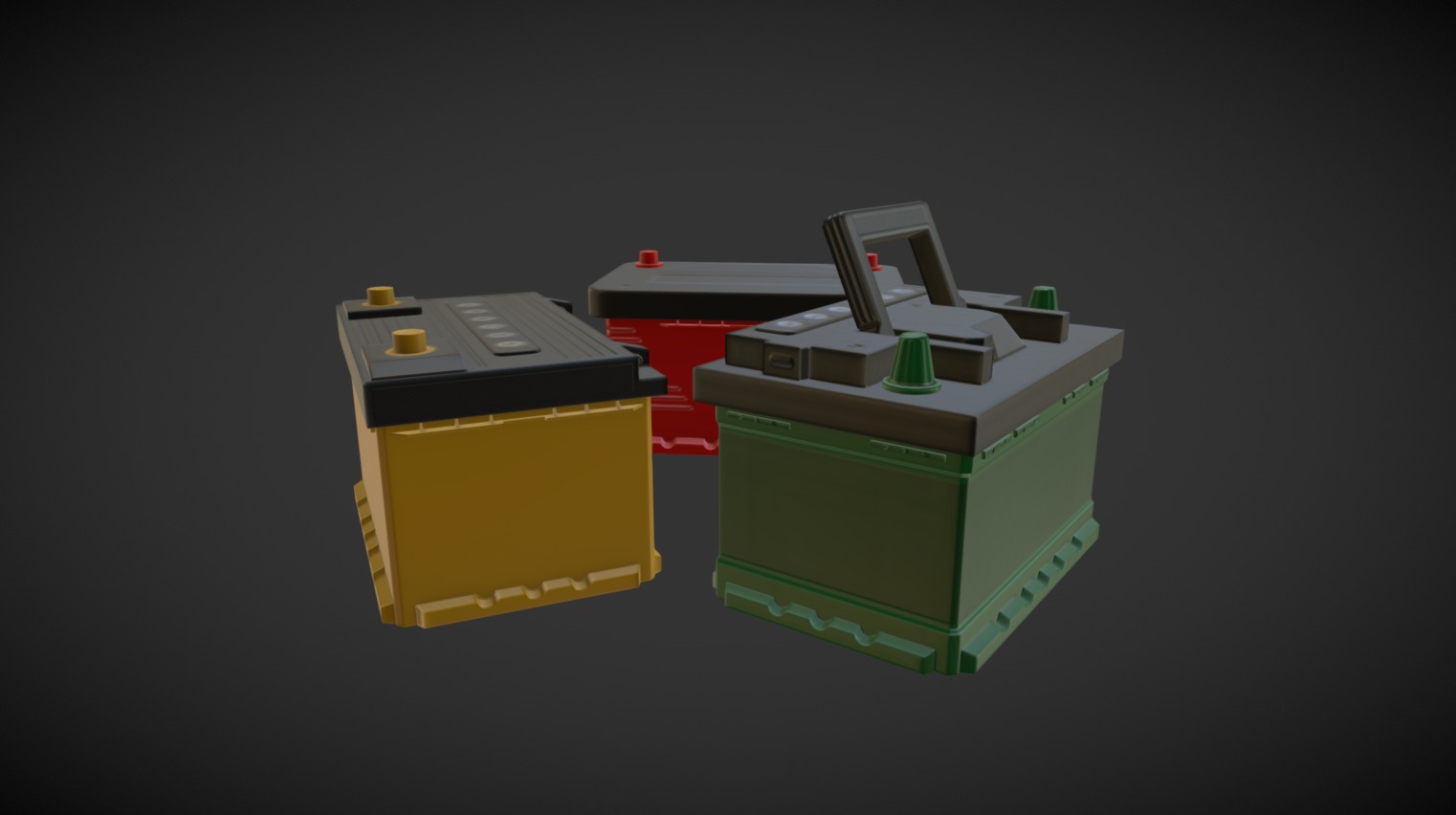 WIP - Props Car Batteries - 3D model by kieronwhite [a42ab00] - Sketchfab