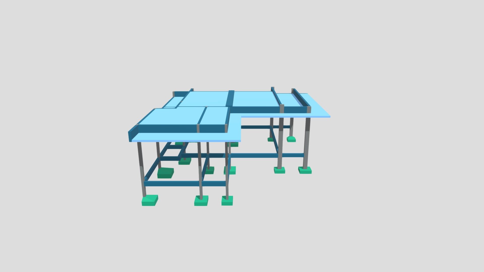 ESTRUTURA DECK REV - Download Free 3D model by RN Estrutural (@Estruturas3D) [a430651] - Sketchfab