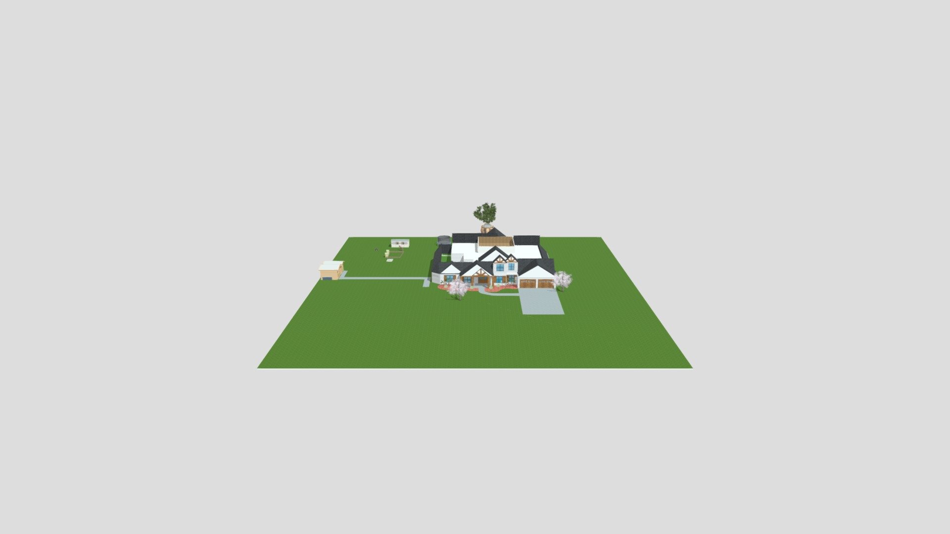 Farmhouse - Download Free 3D model by Home Design 3D (@homedesign3d ...