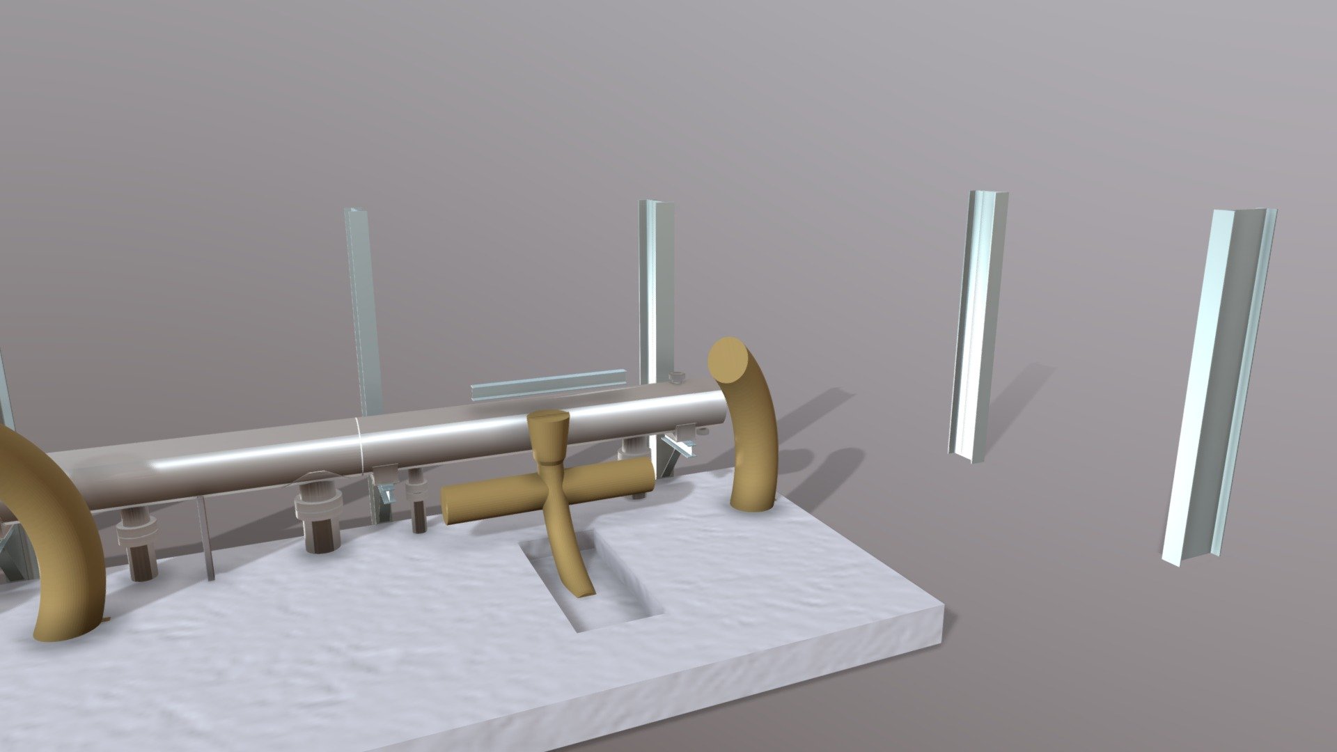 42 Inch Pipe animated - 3D model by mdharrington [a4321bc] - Sketchfab