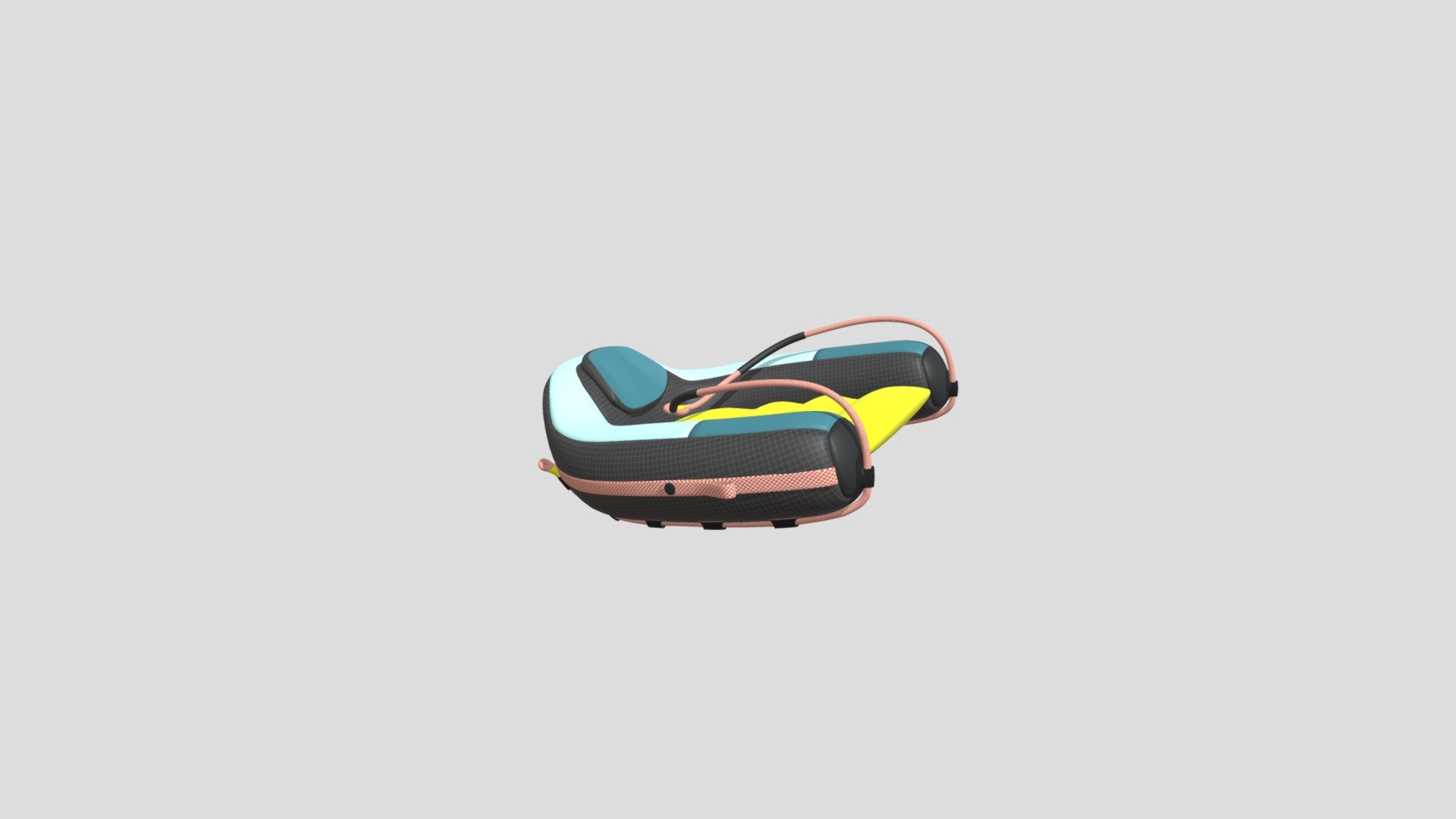 Inflatable sledge - 3D model by antoniopoulos [a433a47] - Sketchfab