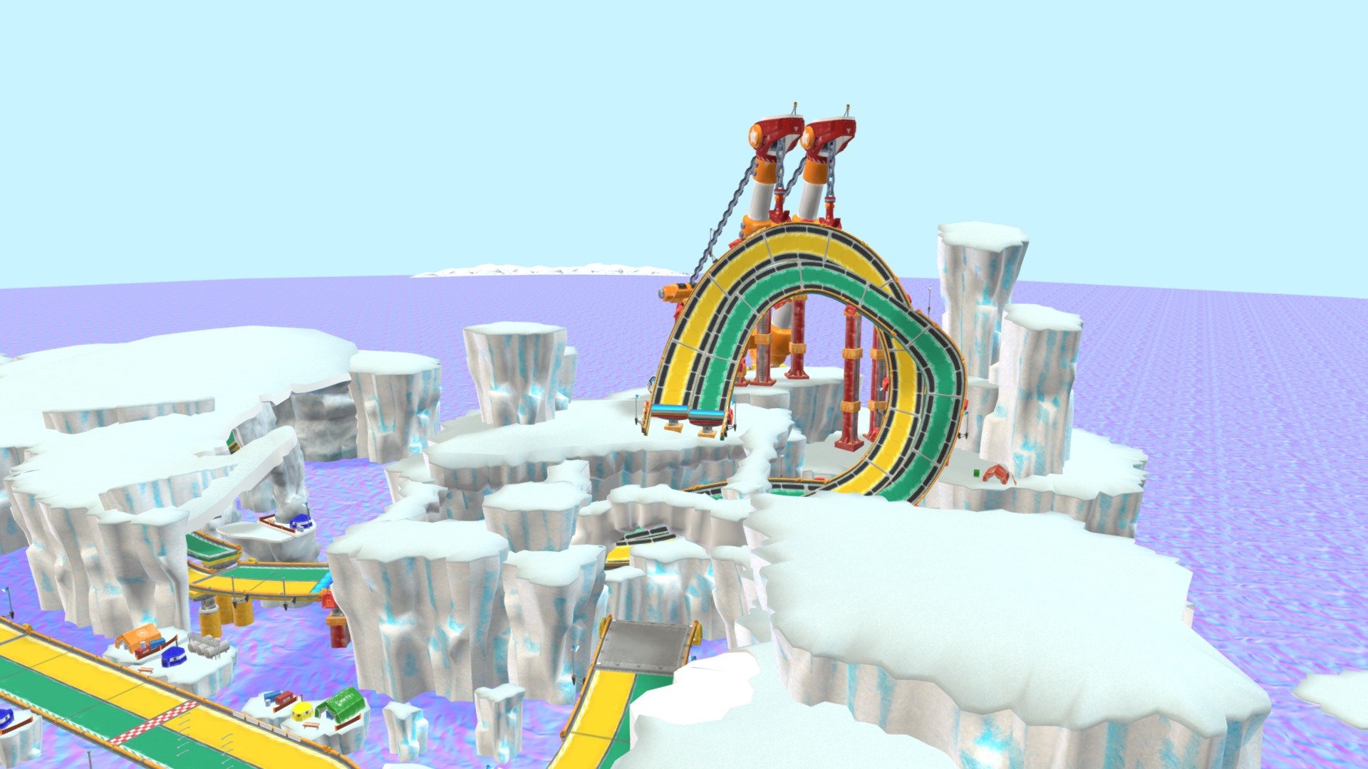 Mario Kart 8 - Ice Ice Outpost - Download Free 3D model by Noah the ...