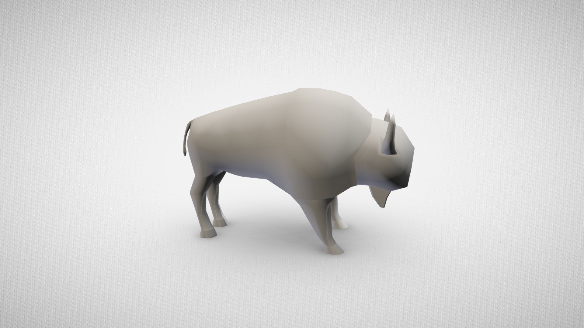 Buffalo Low Poly - Download Free 3D model by Raphael C (@Qurka ...