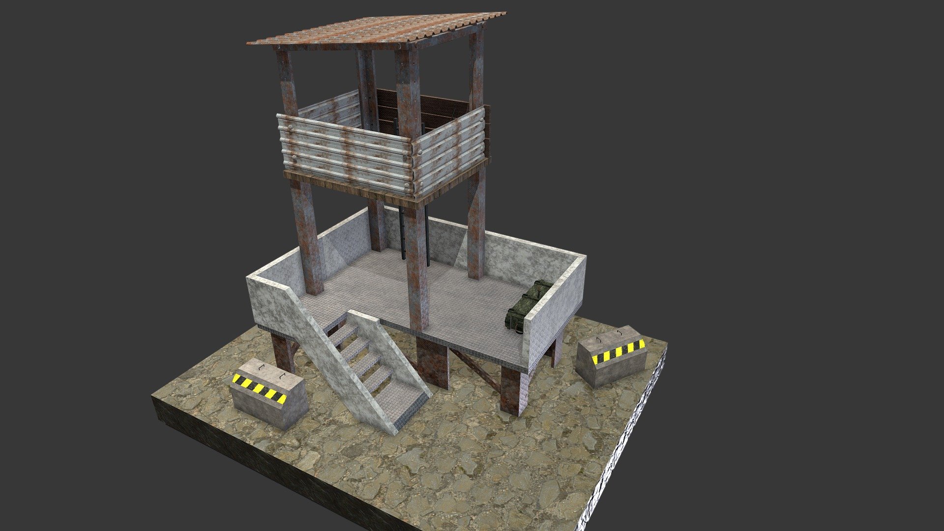 Lookout Post - Download Free 3D model by Eduardo Oliveira ...