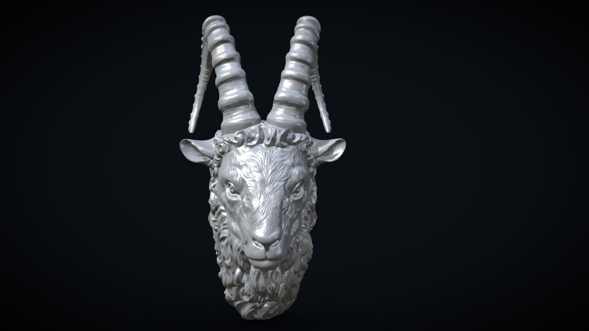 Mountain Goat Head - 3D model by Old_nomad (@Viktor.Yakin) [a4364c3 ...