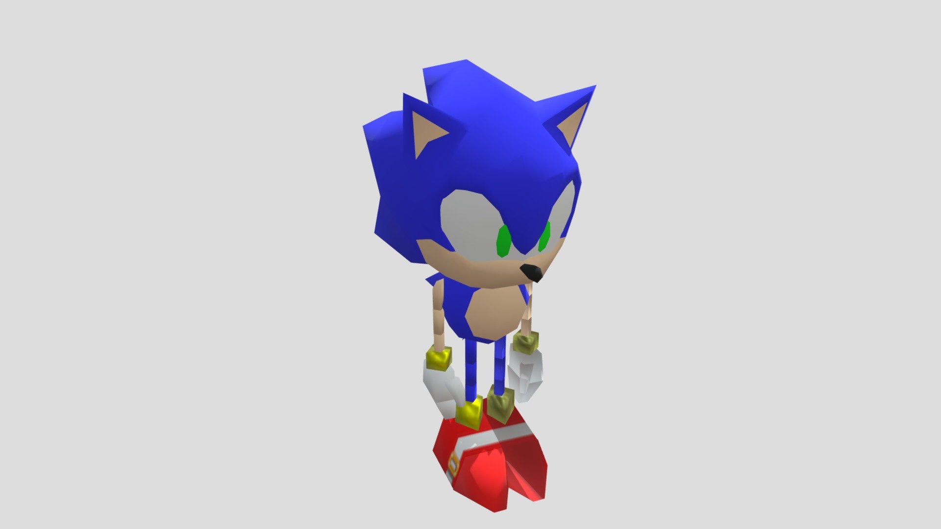 stylized sonic - Download Free 3D model by clc0825 [a436b37] - Sketchfab