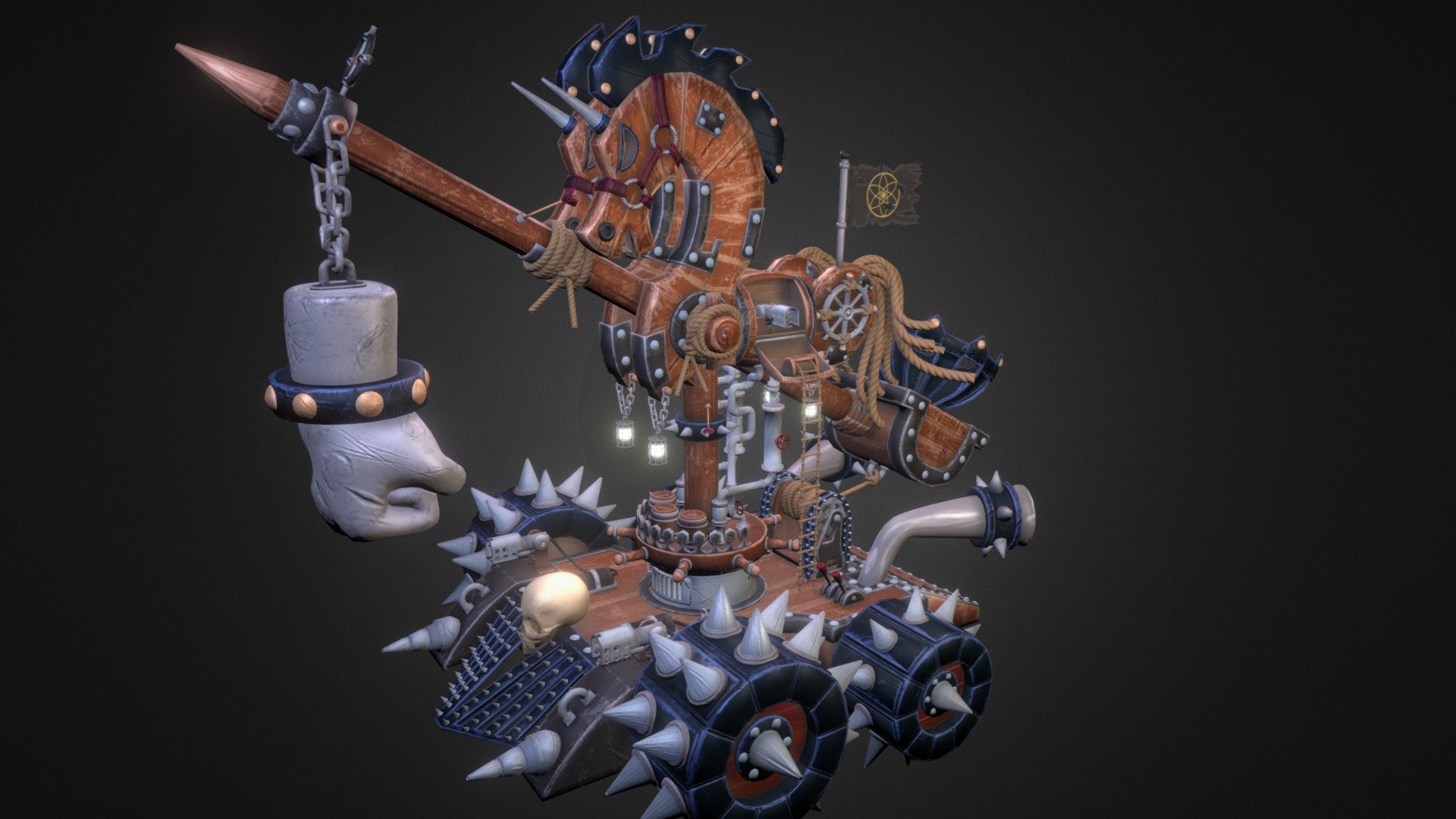 Catapulta medieval - 3D model by Katherine Rios (@taida_artist ...