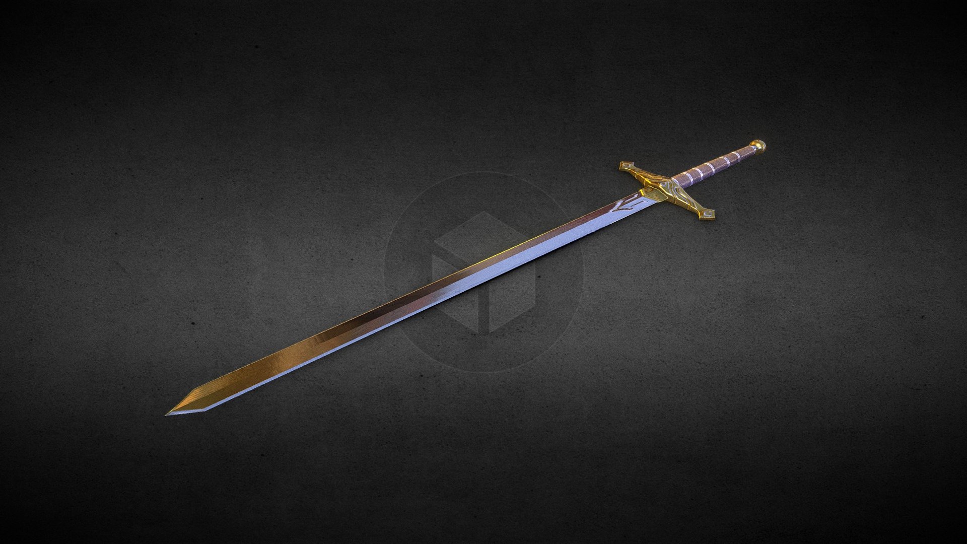 Stylized Paladin Sword - Download Free 3D model by Robert Hibbert ...