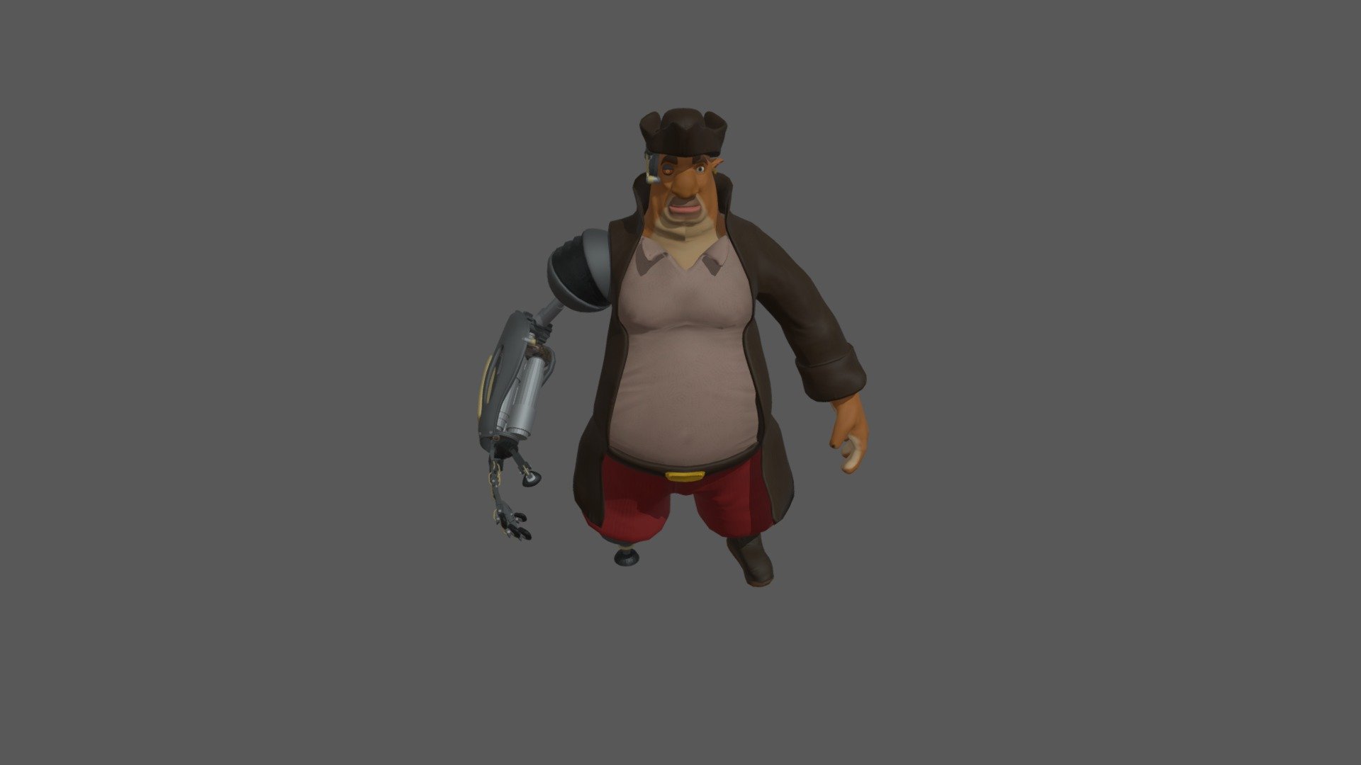 Silver (Treasure Planet) - 3D model by Llew [a43cfa9] - Sketchfab