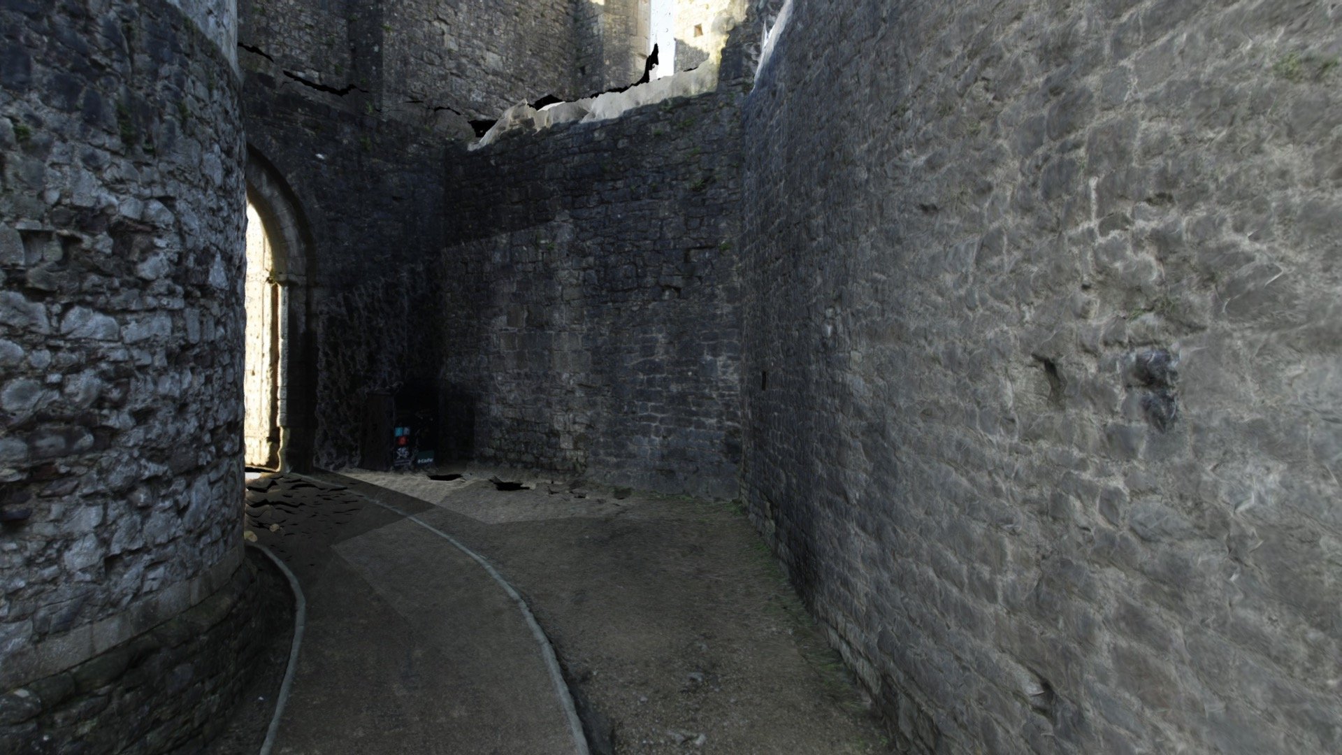 Chepstow castle middle bailey gate - Download Free 3D model by rubesart ...