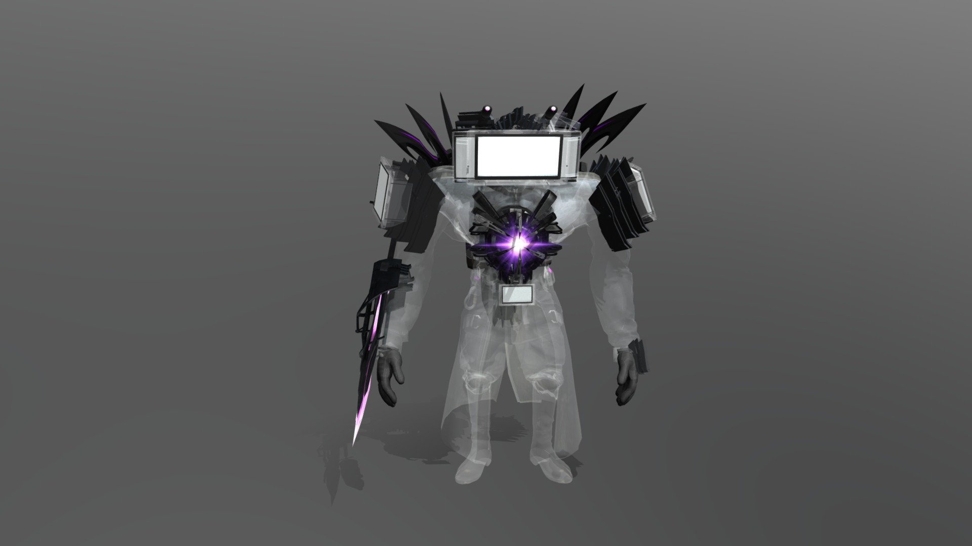 Ghost Upgraded Titan Tvman - Download Free 3D model by A random piece ...