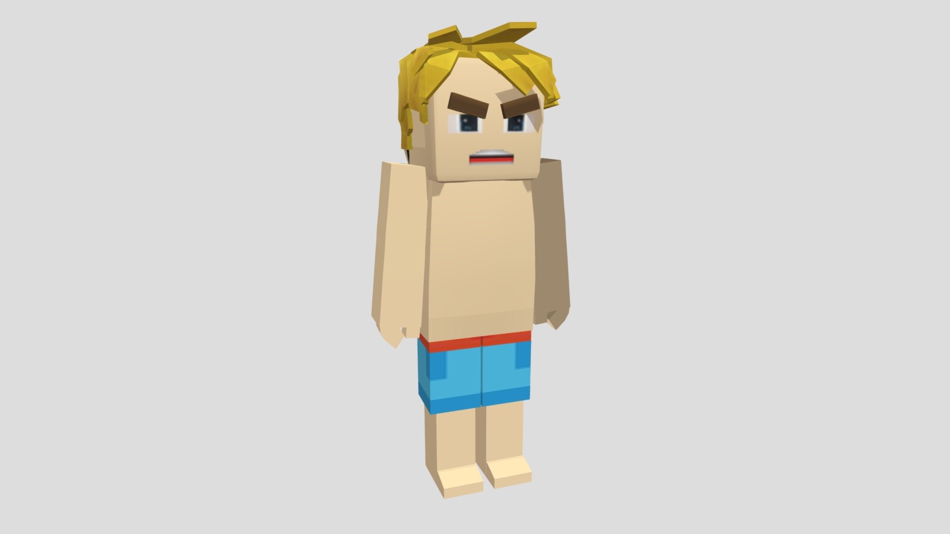 Blockman GO Benson model (No dress) - Download Free 3D model by ...