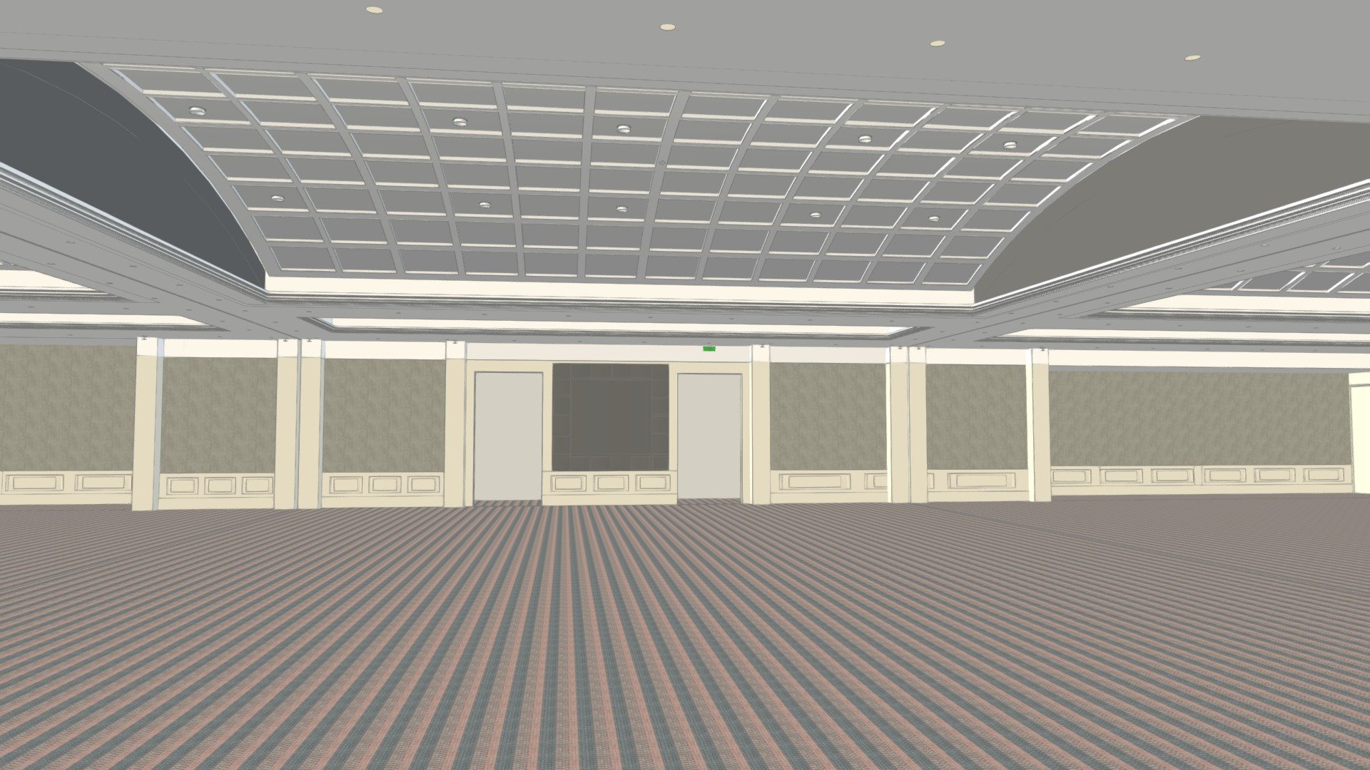 Ballroom Empty 2 - 3D model by mavd [a443127] - Sketchfab