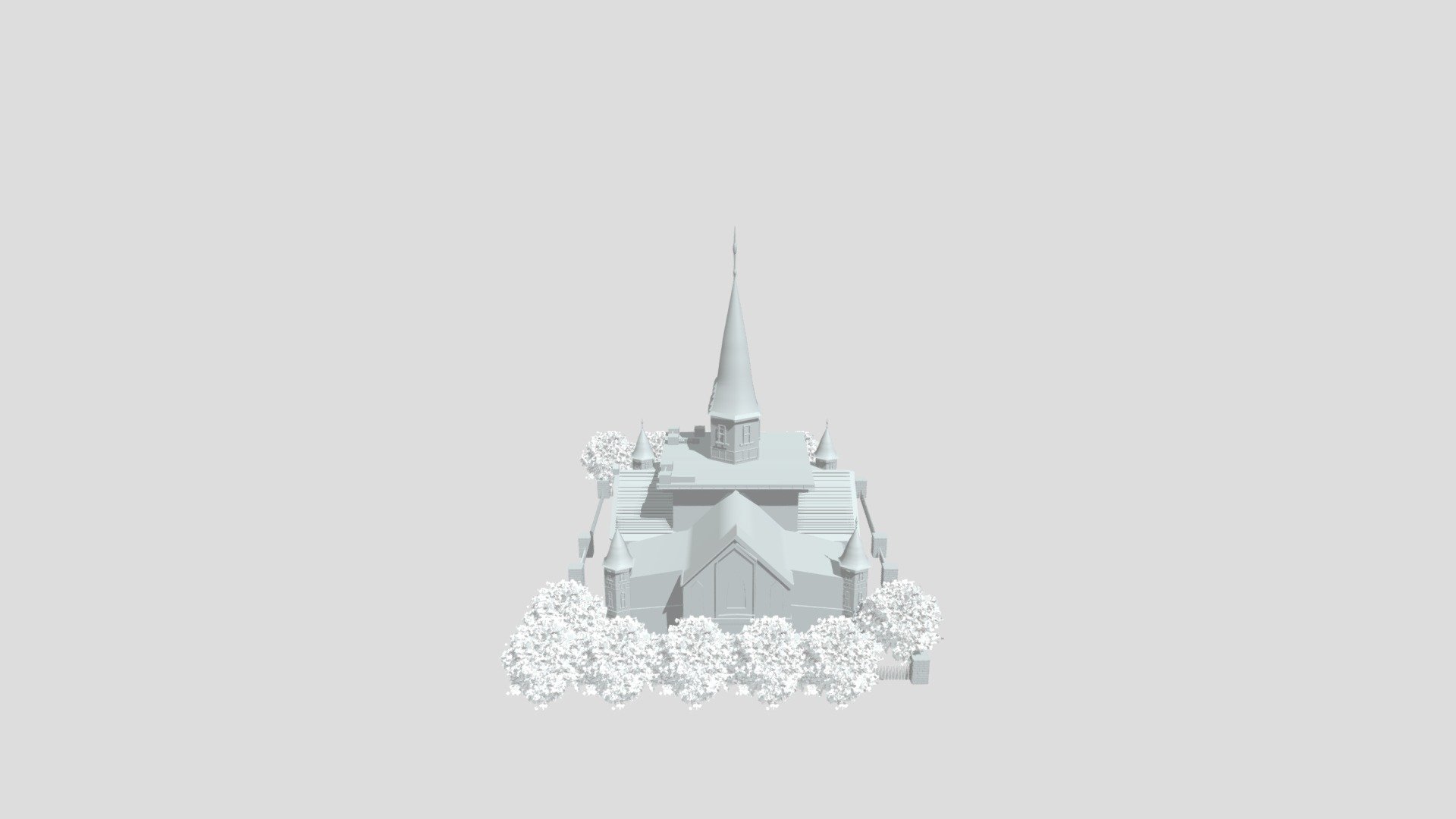 Provo Temple Maya - 3D model by Gabethejet [a446404] - Sketchfab