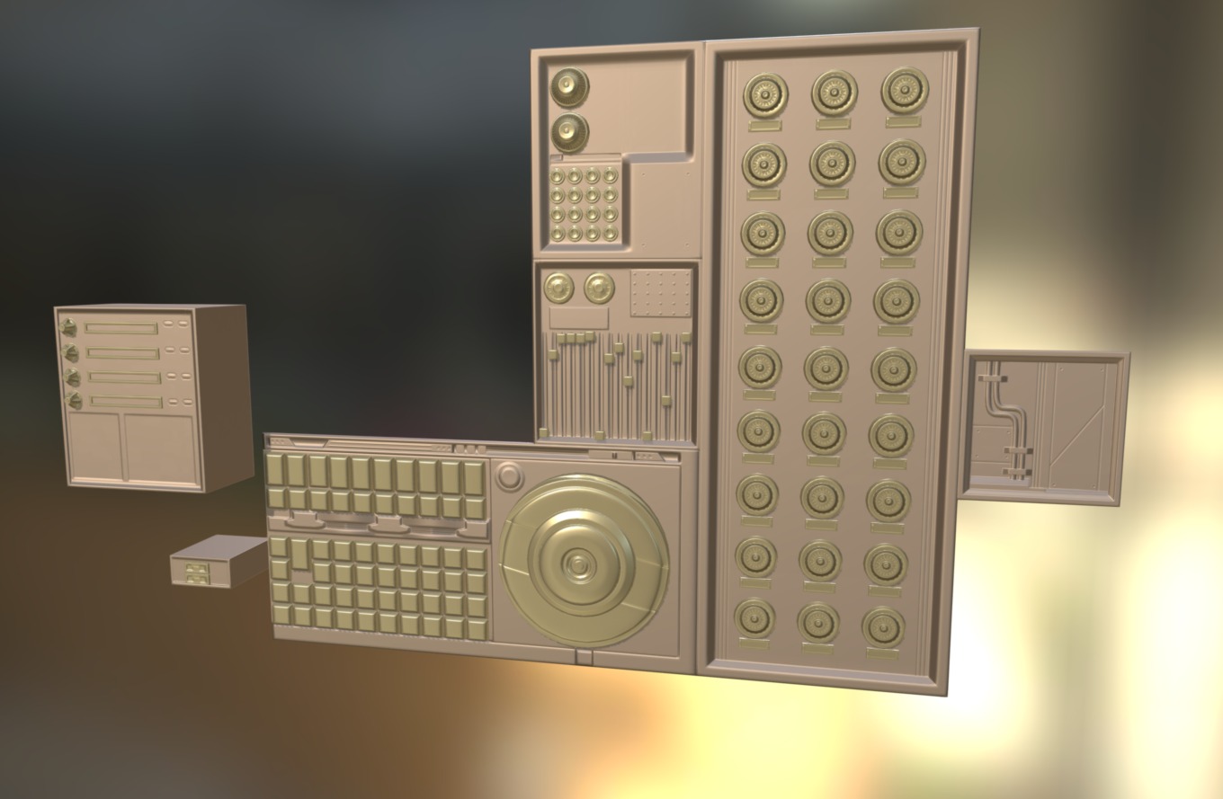 Static Radio Console W.I.P (V0.1) - 3D model by Johnathon Goswick ...