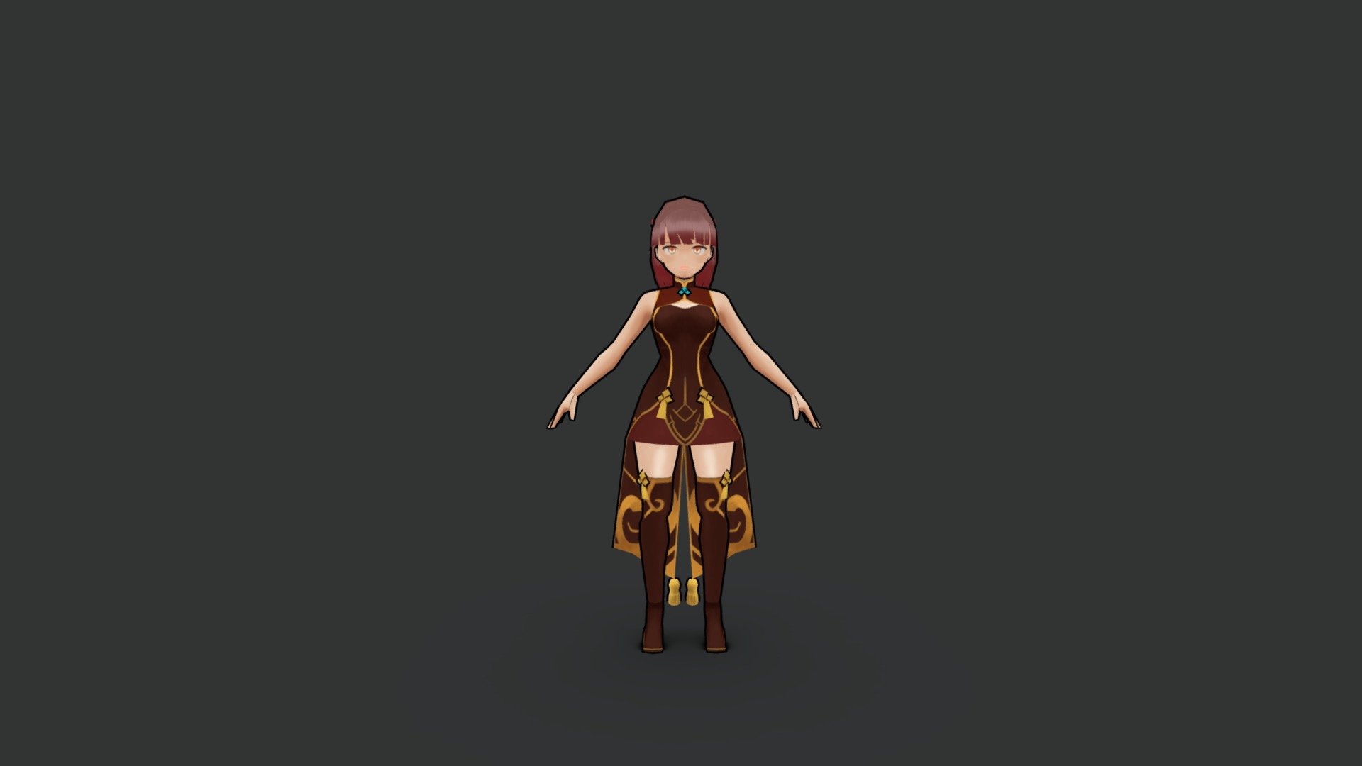 Anime Girl - Download Free 3D model by CJ (@ncd.blueberry) [a448918 ...