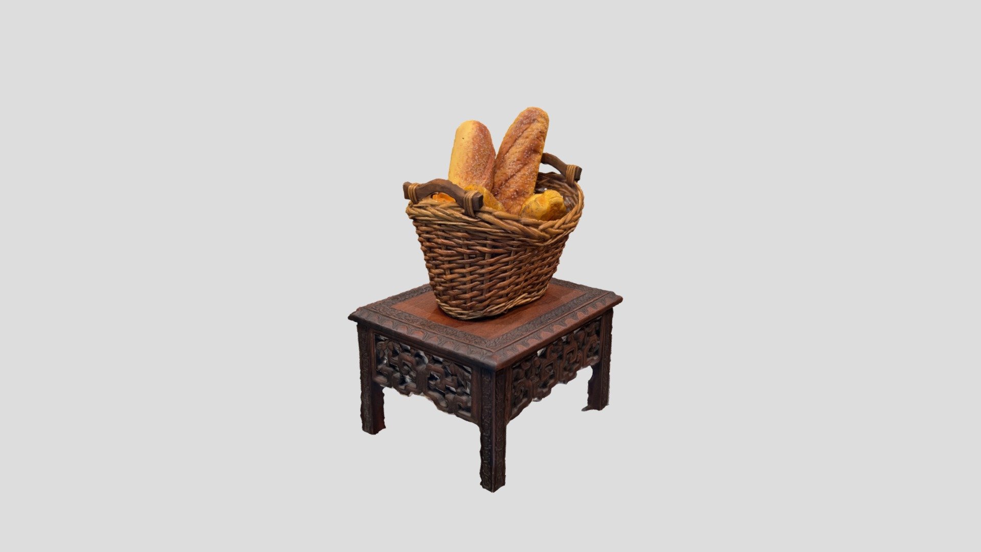 Bread Basket - Download Free 3D model by garagestudios [a44986a ...