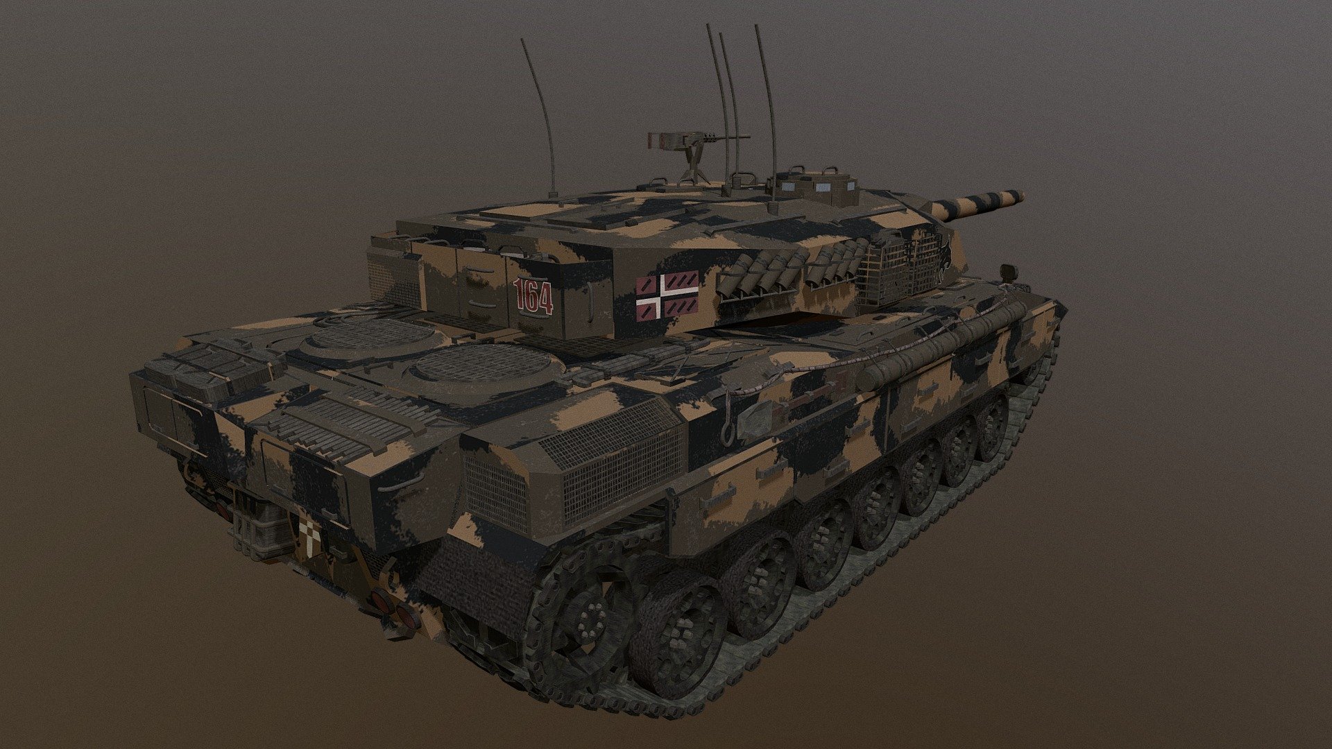 L-46A2 Mounting the 120mm GIAT G1 smoothbore - 3D model by djhiz ...