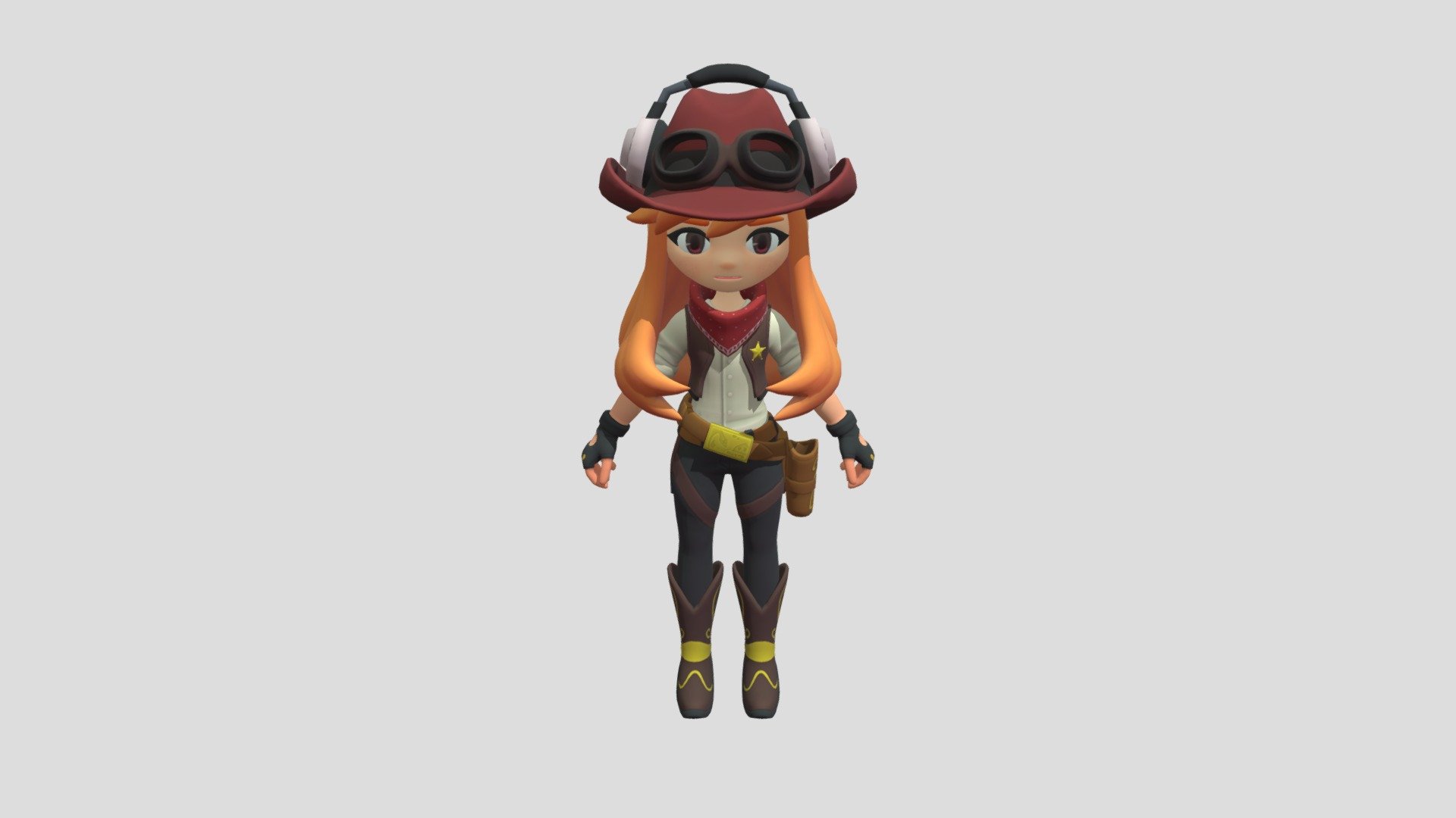 Cowboy Meggy - Download Free 3D model by lucasvicentedesilva2009 (@lucasvicente2009silva ...