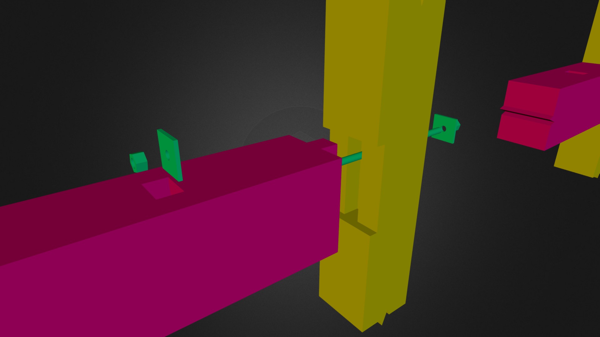 Mortise and Stub Tenon with All Thread - 3D model by Timber Frame HQ ...
