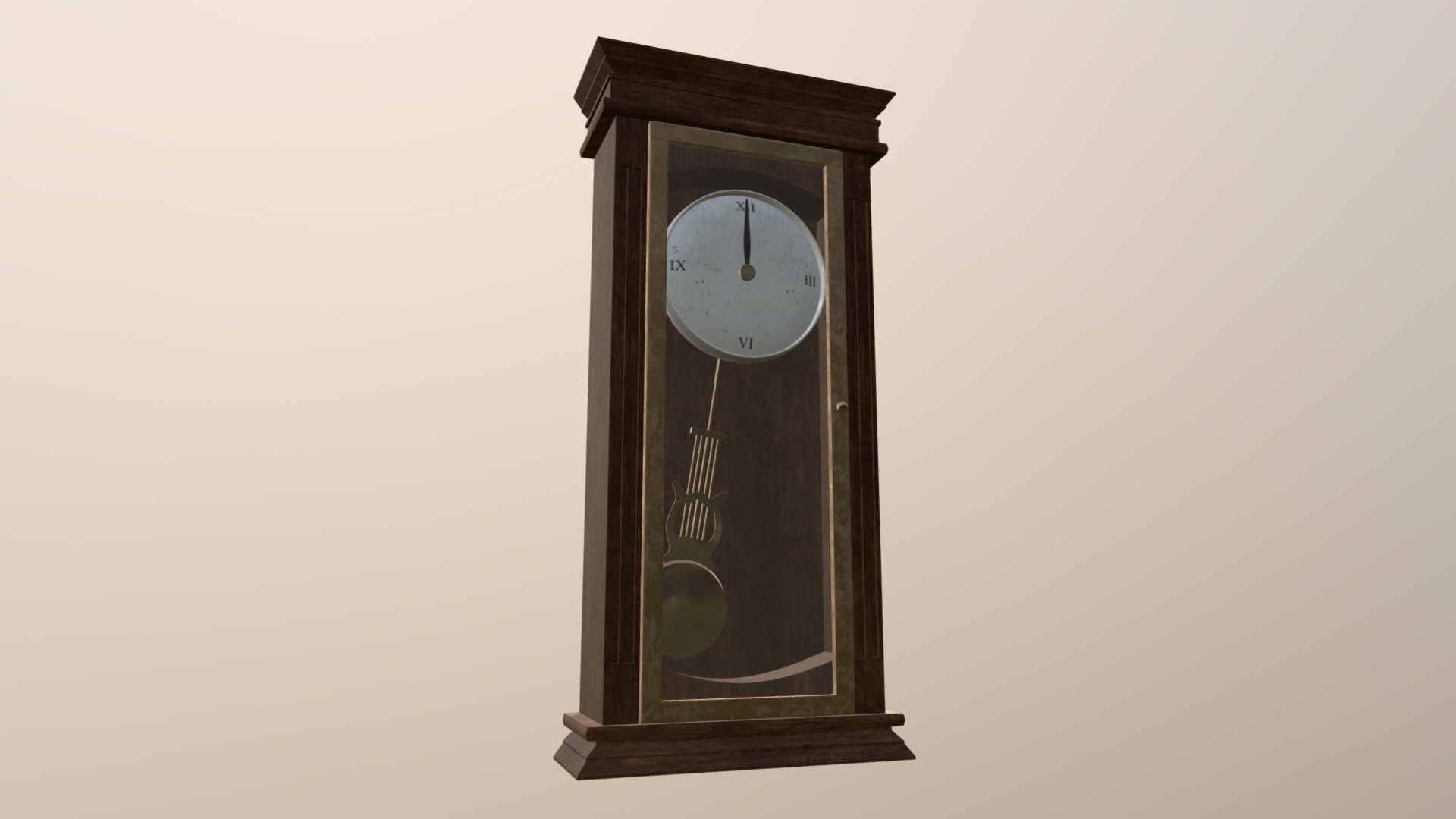 Pendulum clock - 3D model by valerio.quartullo [a450af5] - Sketchfab