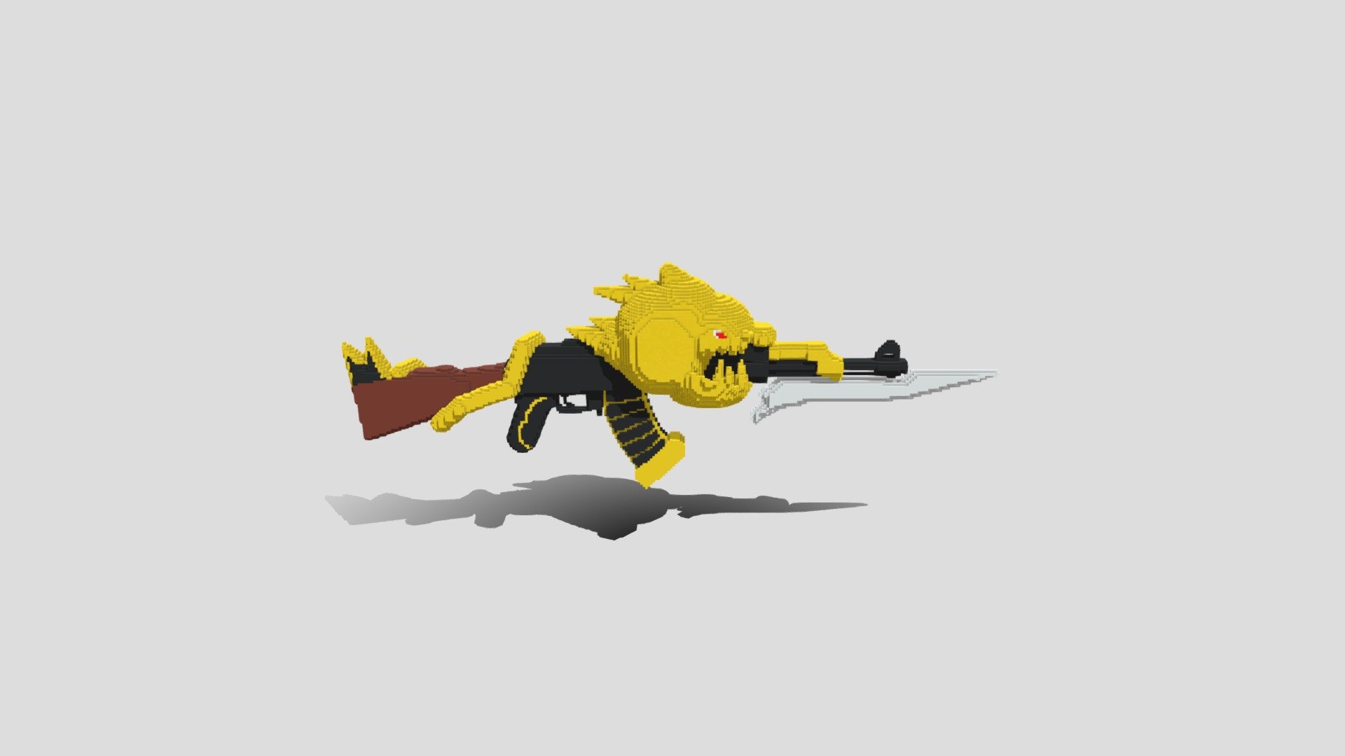 Minecraft AK47 武器造型 肥炎龍 - Download Free 3D model by Syterben_blos ...
