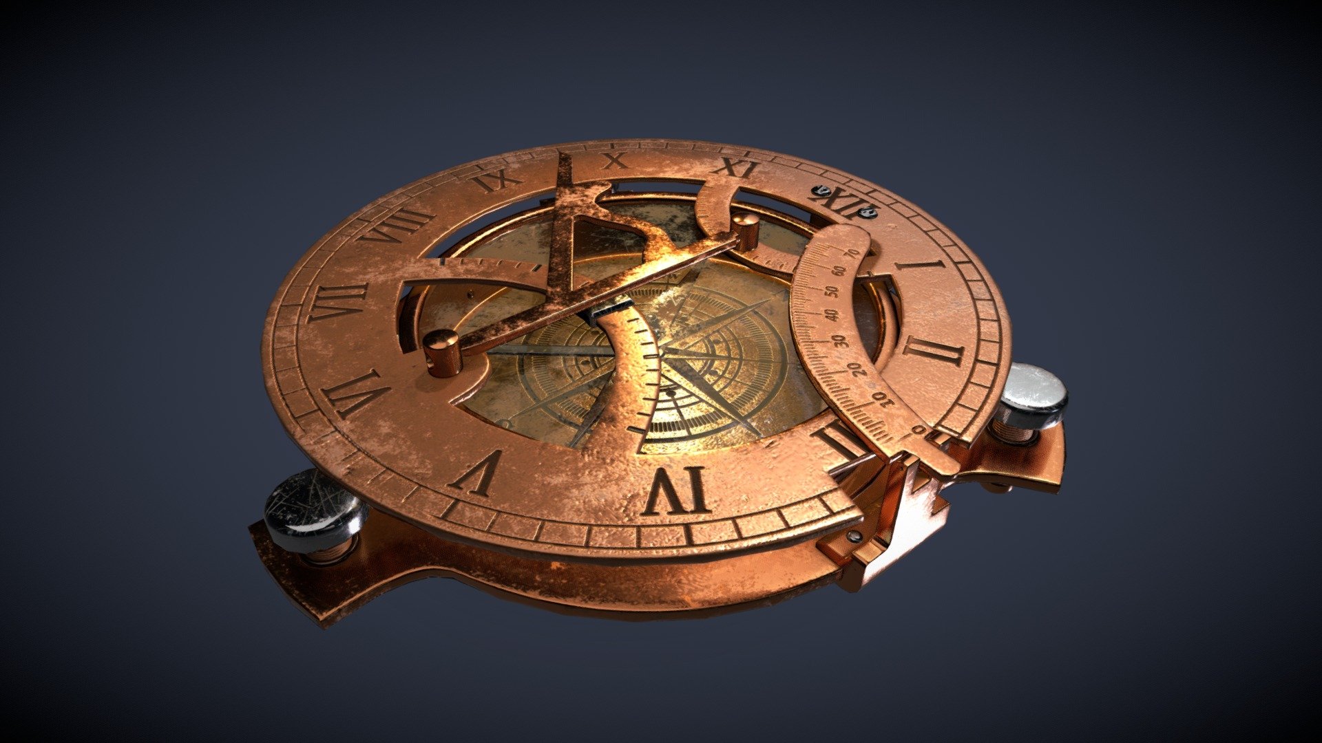 Compass - 3D model by Alexey (@toliyteslo) [a453af6] - Sketchfab